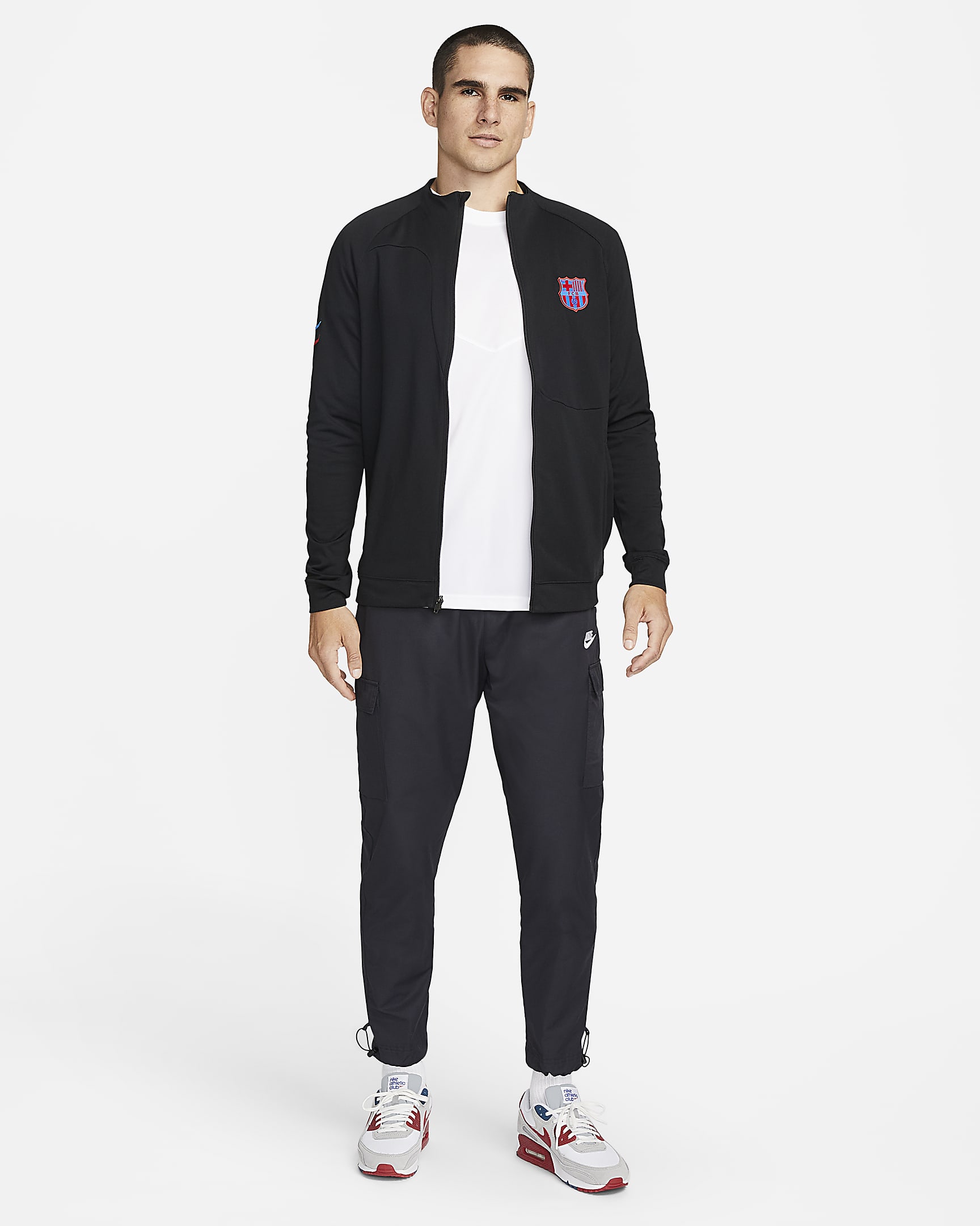 F.C. Barcelona Academy Pro Men's Knit Football Jacket. Nike NZ
