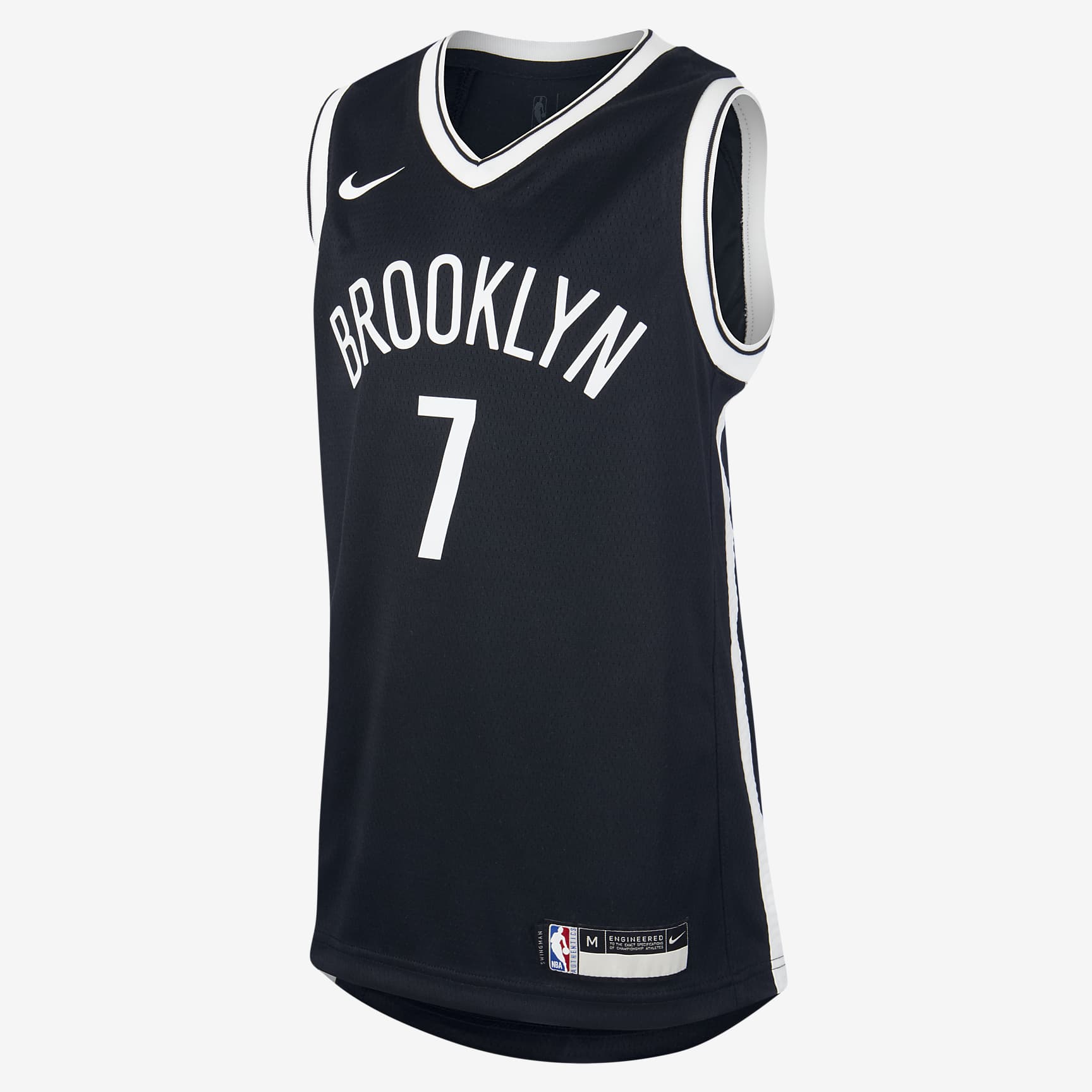 Nets Icon Edition Older Kids' Nike NBA Swingman Jersey. Nike SI
