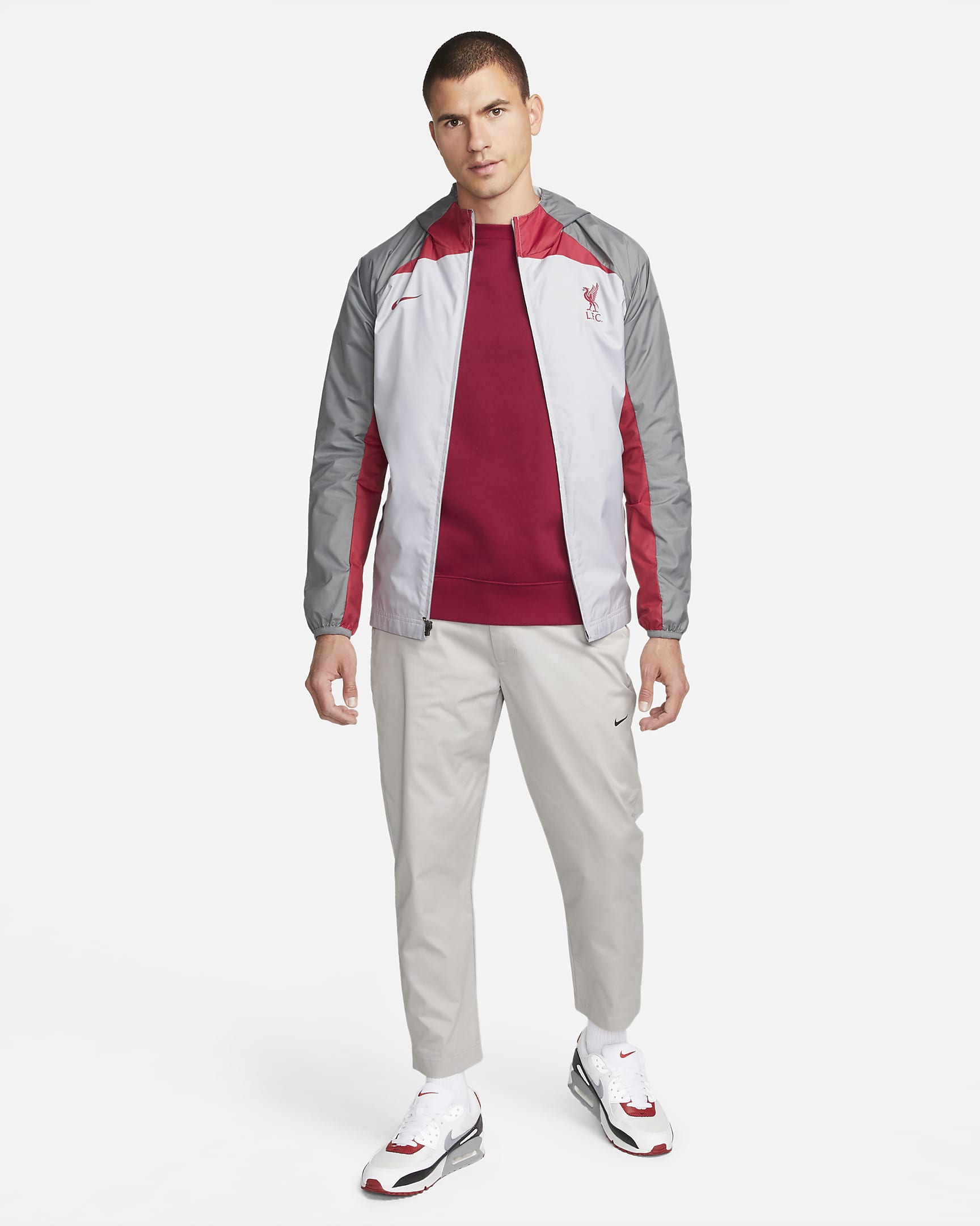 Liverpool F.C. AWF Men's Full-Zip Football Jacket. Nike NL