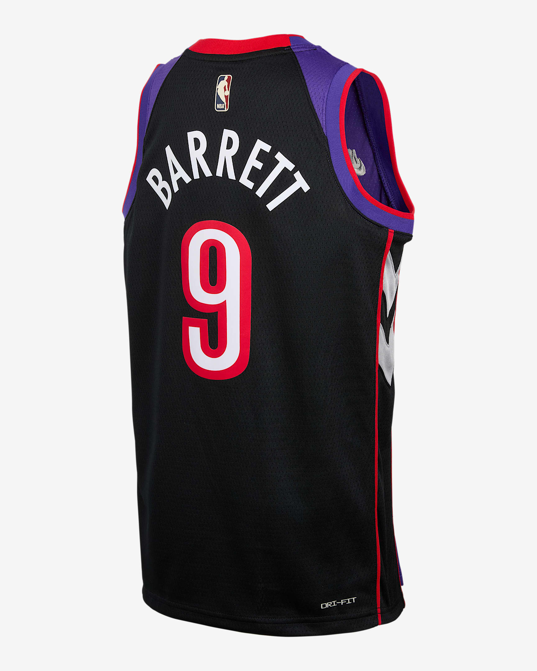 RJ Barrett Toronto Raptors 2024/25 Hardwood Classics Older Kids' Nike ...