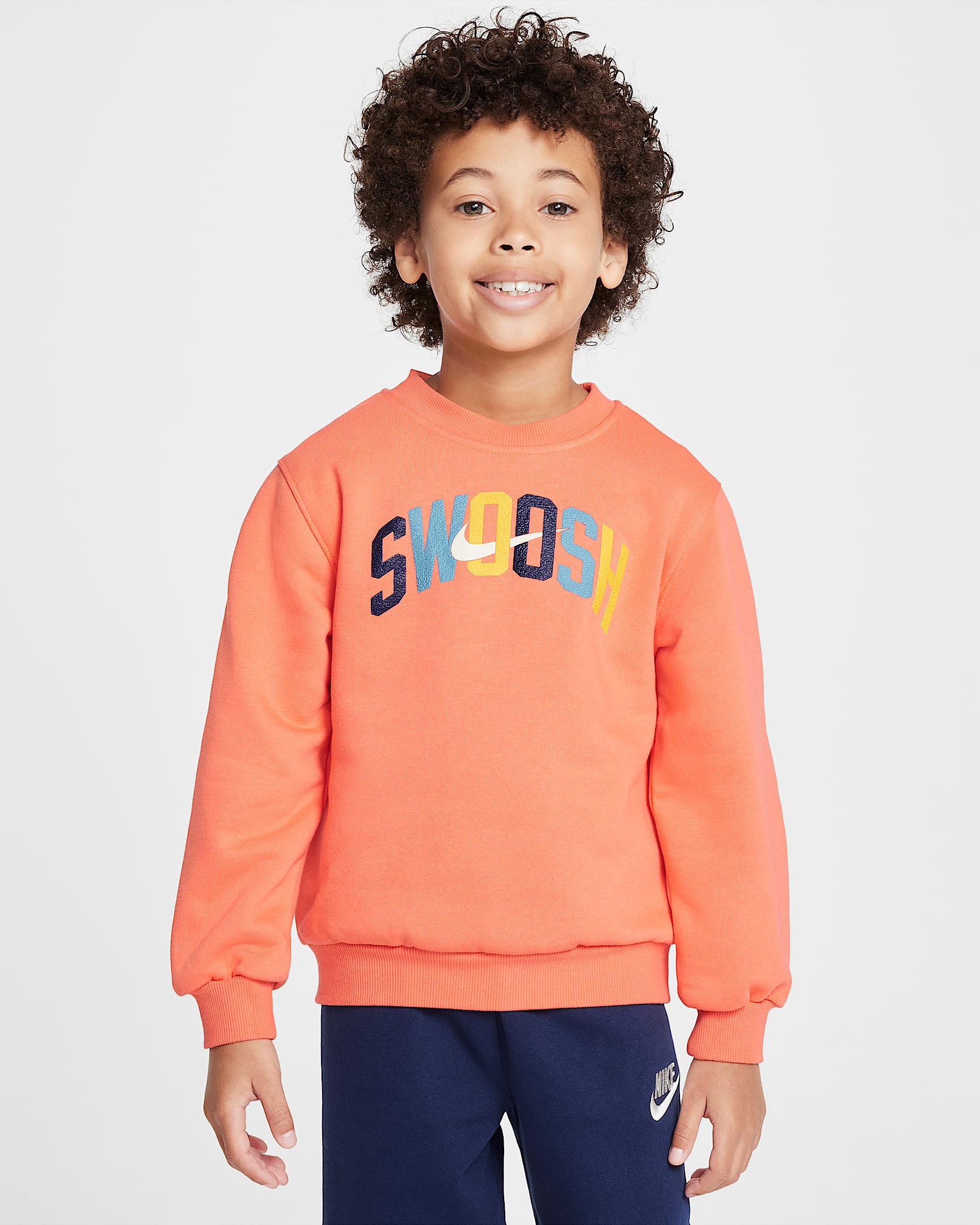 Nike Sportswear Powder Play Younger Kids' Lightweight Fleece 2-Piece Crew Set. Nike UK