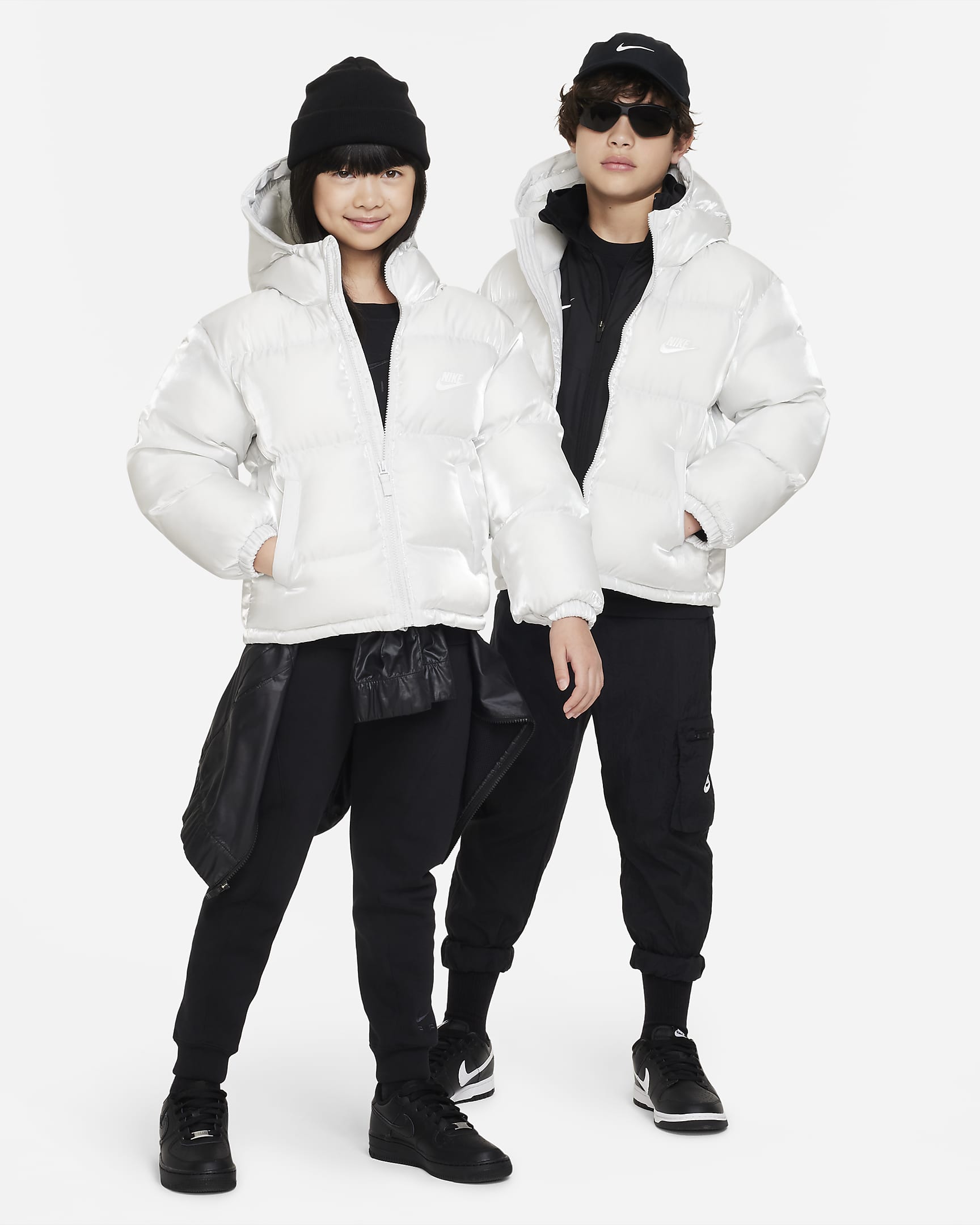 Nike Sportswear Therma-FIT Synthetic Fill Older Kids' Loose Hooded ...