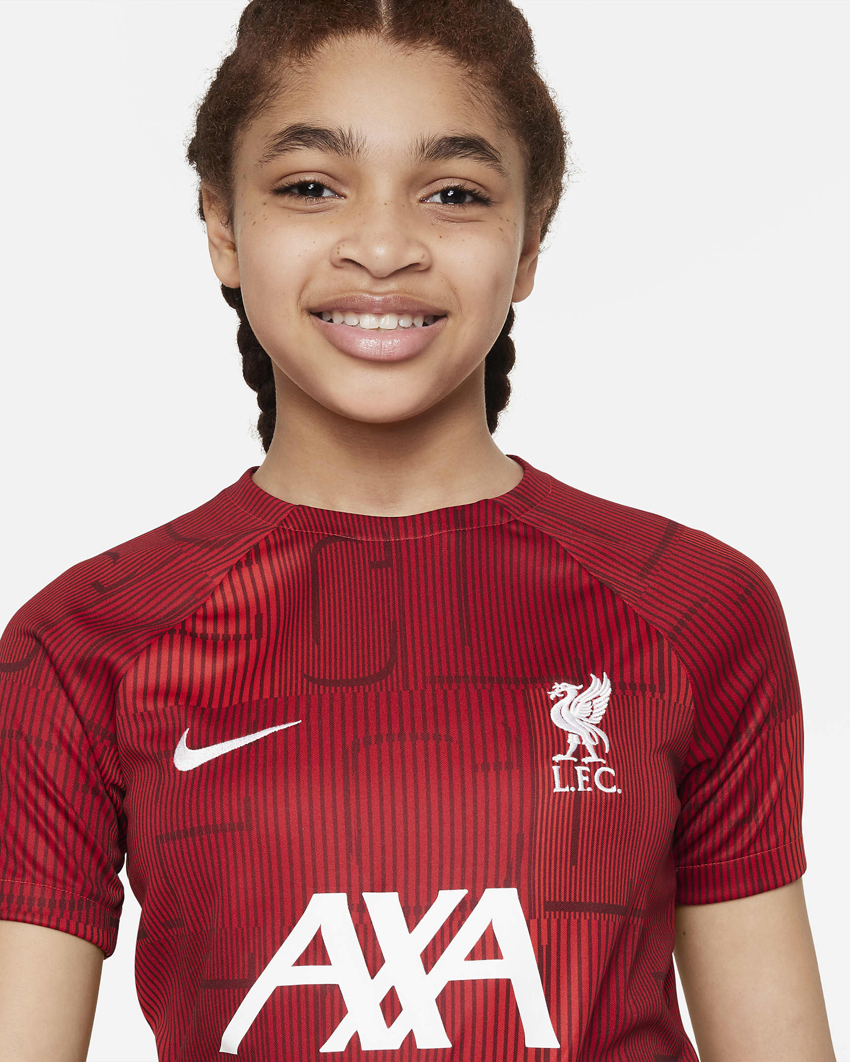 Liverpool F.C. Academy Pro Older Kids' Nike Dri-FIT Pre-Match Football Top. Nike SE