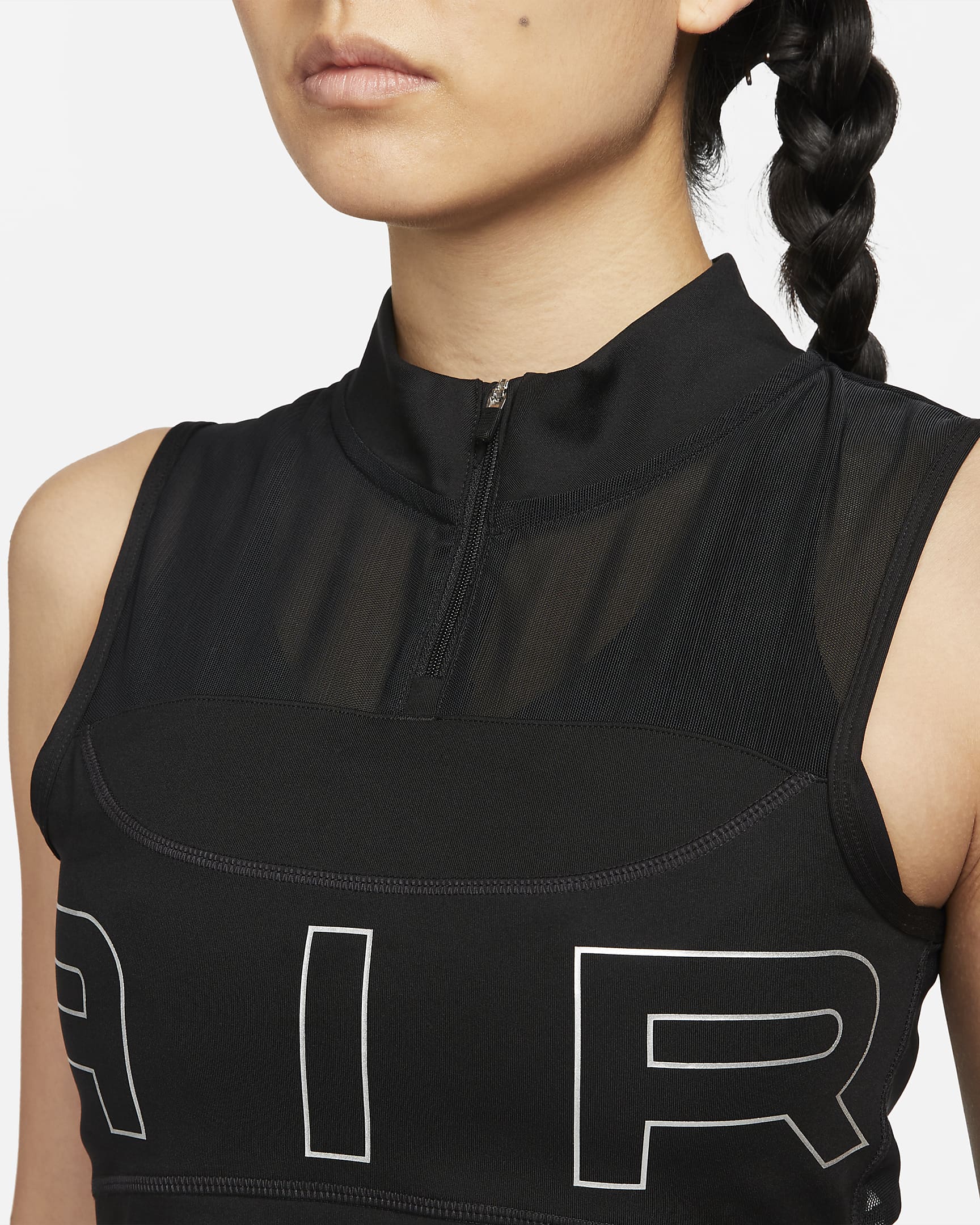 Nike Air Dri-FIT Women's 1/4-Zip Running Crop Top. Nike MY