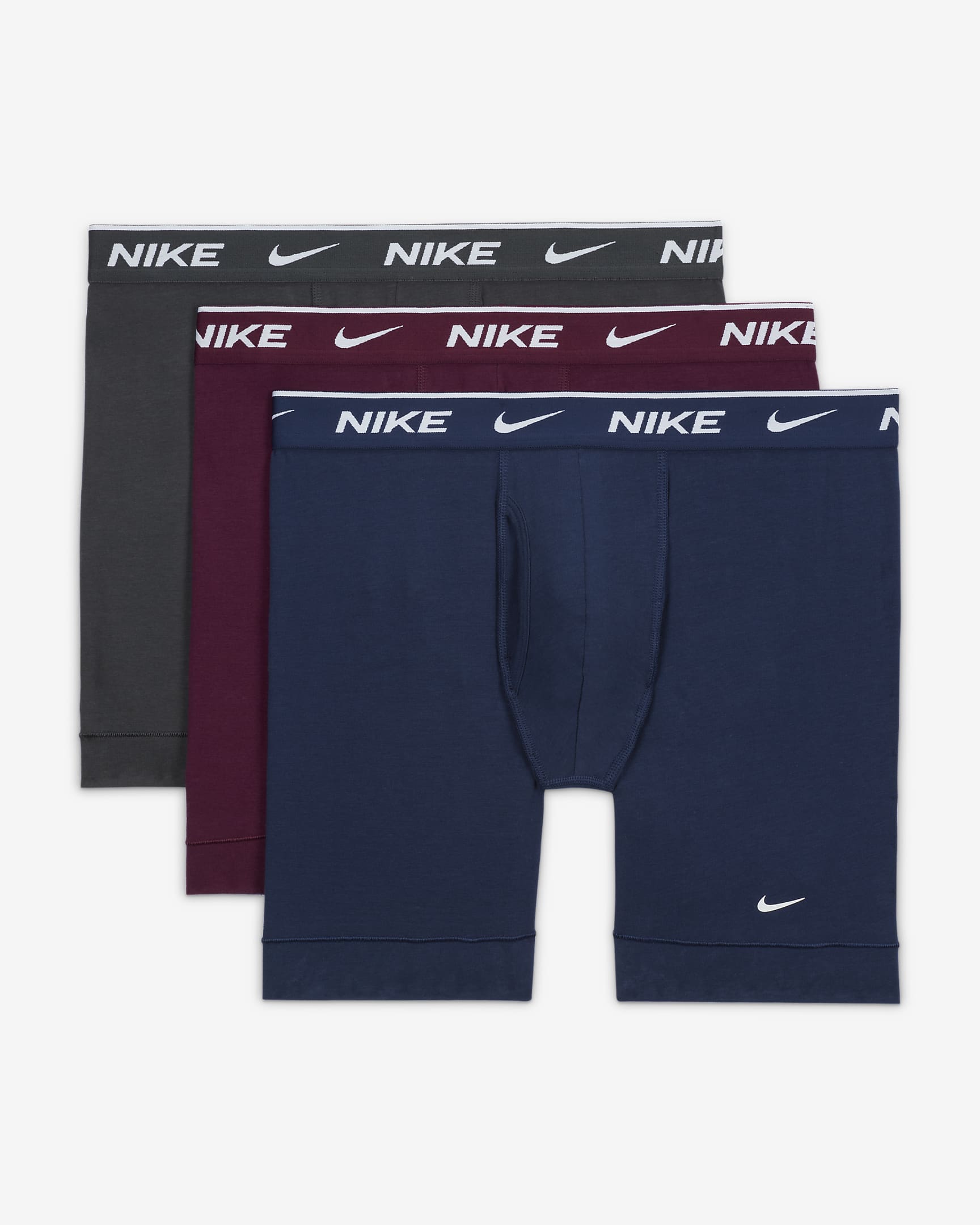 Nike Dri Fit Essential Cotton Stretch Mens Boxer Briefs 3 Pack