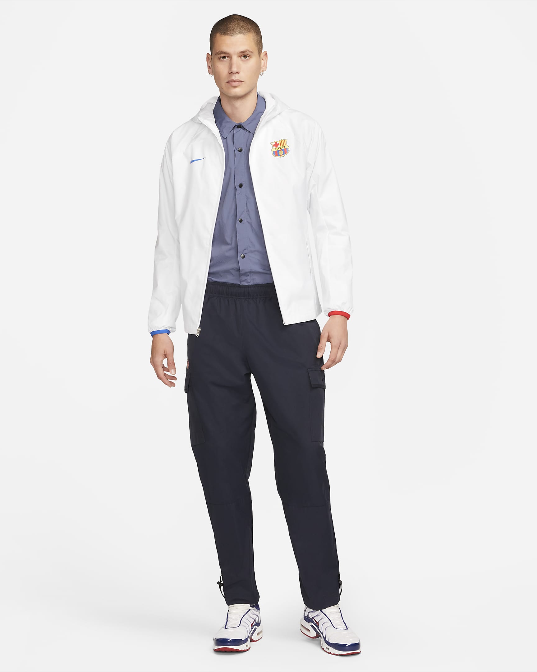 F.C. Barcelona AWF Men's Nike Football Jacket. Nike LU