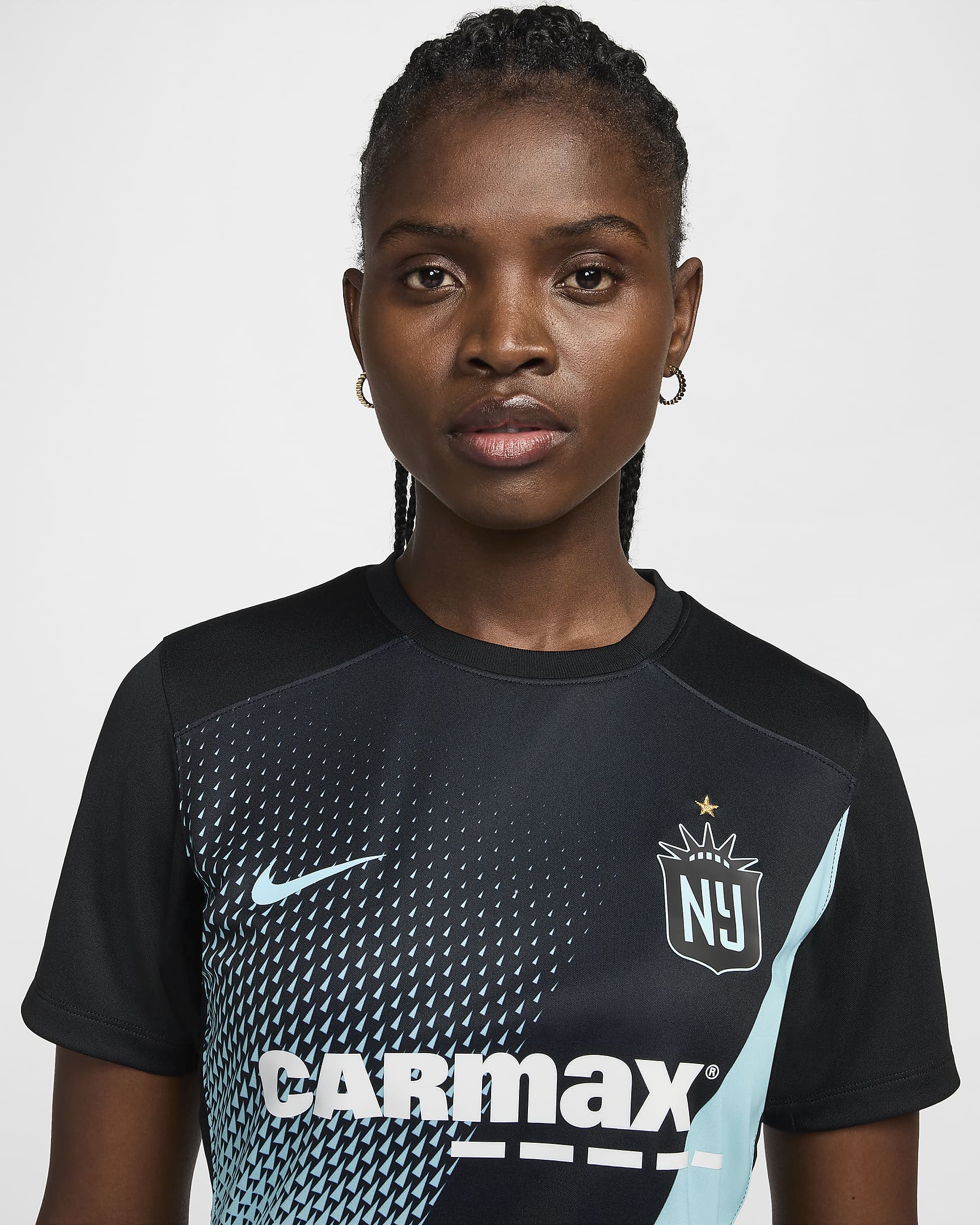 Jersey Nike Dri-FIT de la NWSL tipo réplica para mujer NJ/NY Gotham FC 2024 Stadium Primary ...