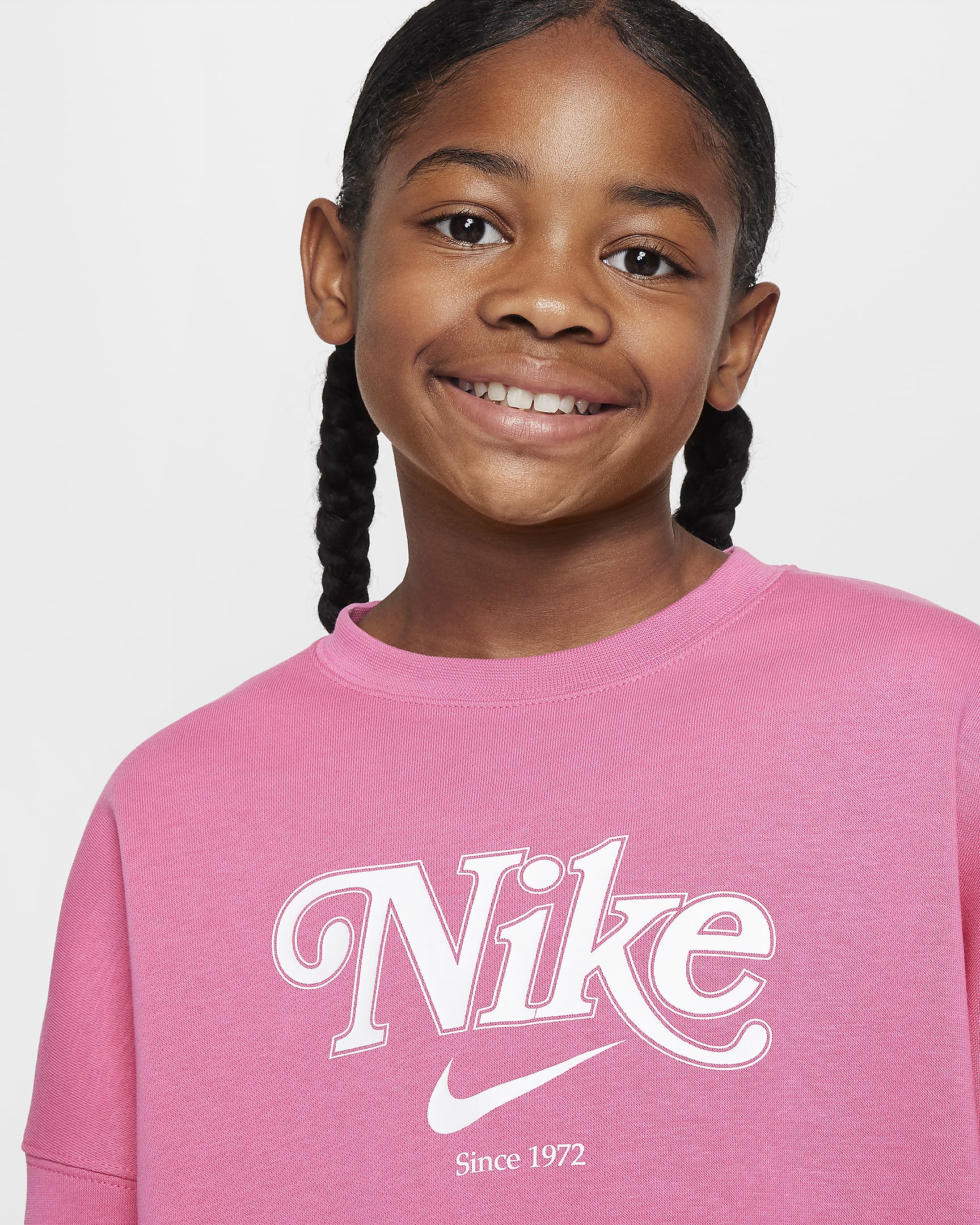 Nike Sportswear Girls' Cropped Fleece Sweatshirt. Nike IL