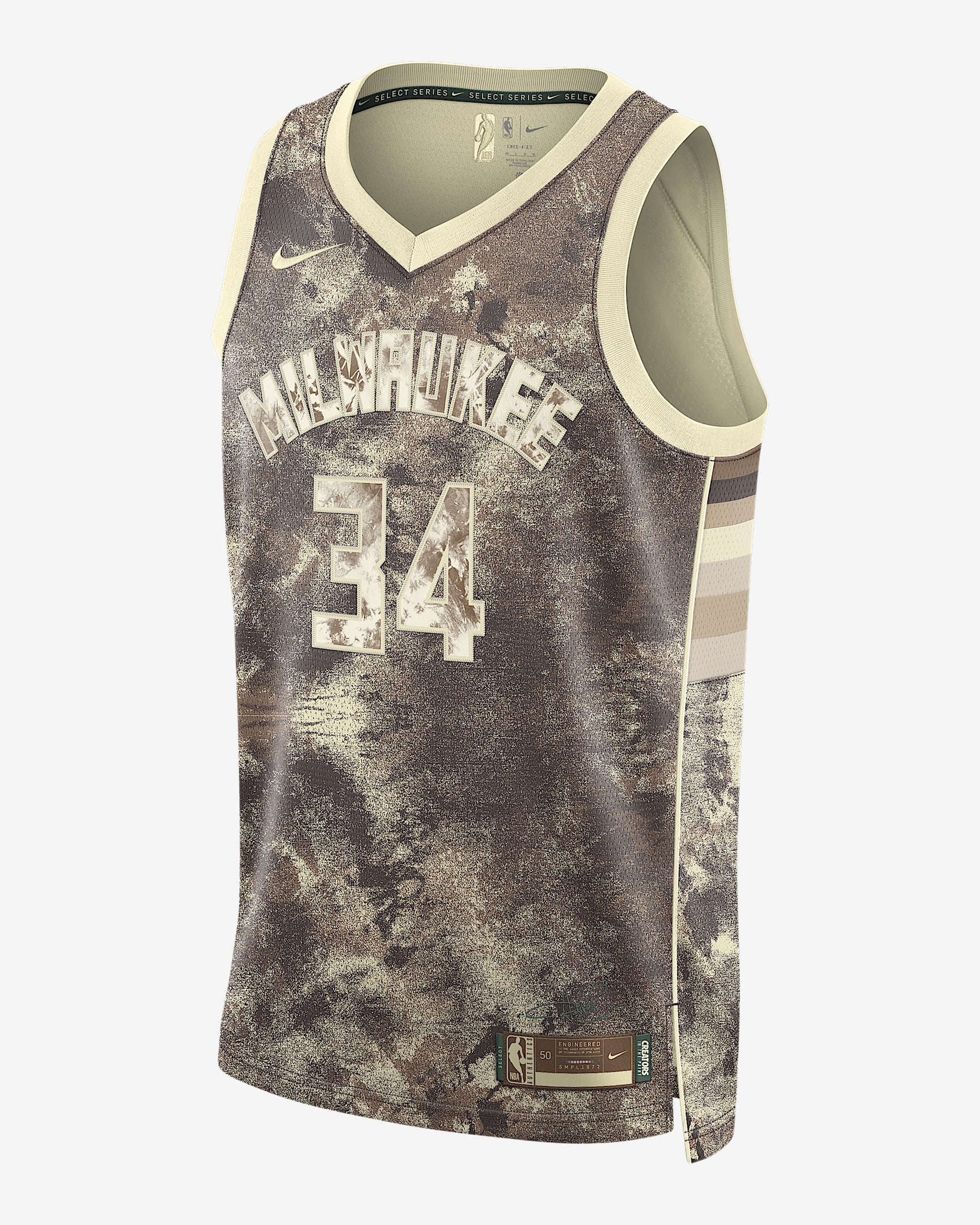 Giannis Antetokounmpo Milwaukee Bucks 2022/23 Select Series Camiseta Nike Dri-FIT NBA Swingman ...