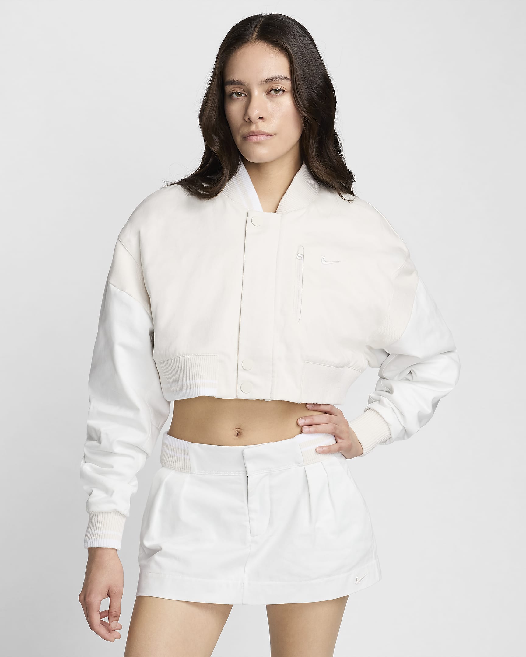 Nike Sportswear Destroyer Women's Cropped Canvas Jacket. Nike NL