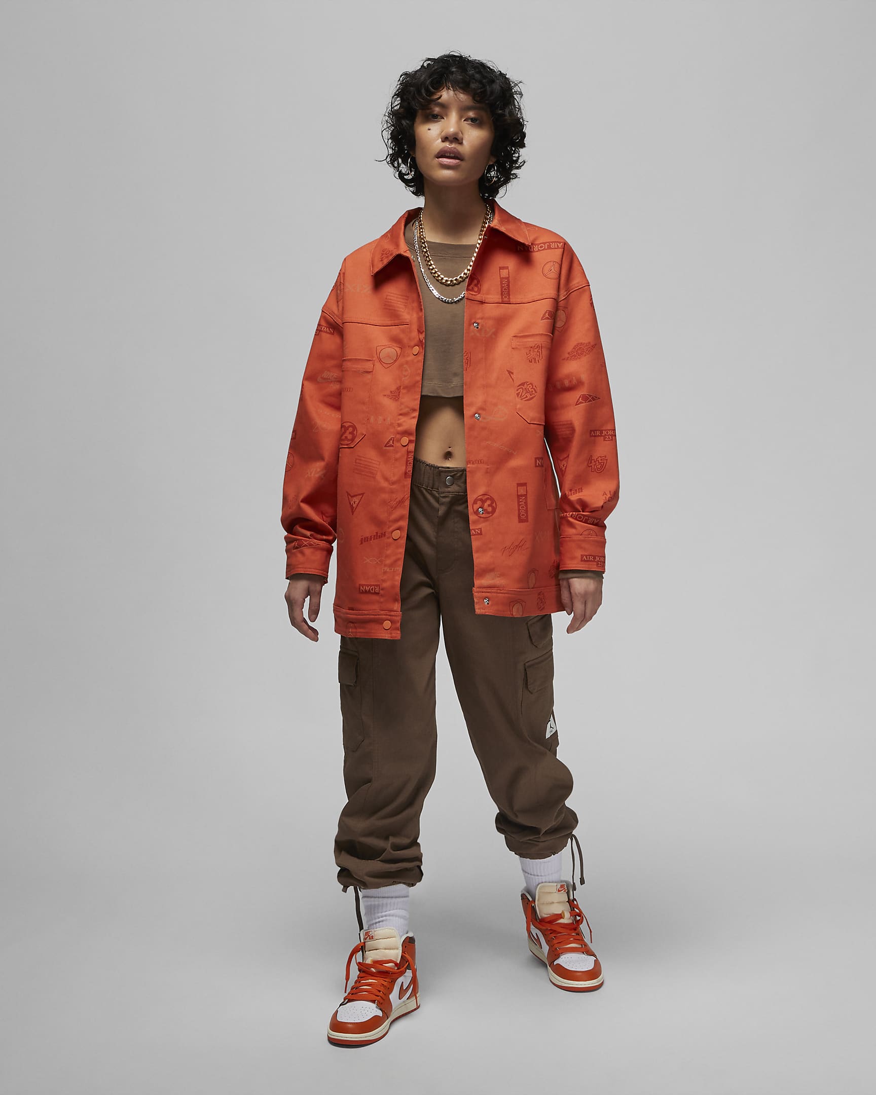 Jordan Women's Trucker Jacket. Nike AE