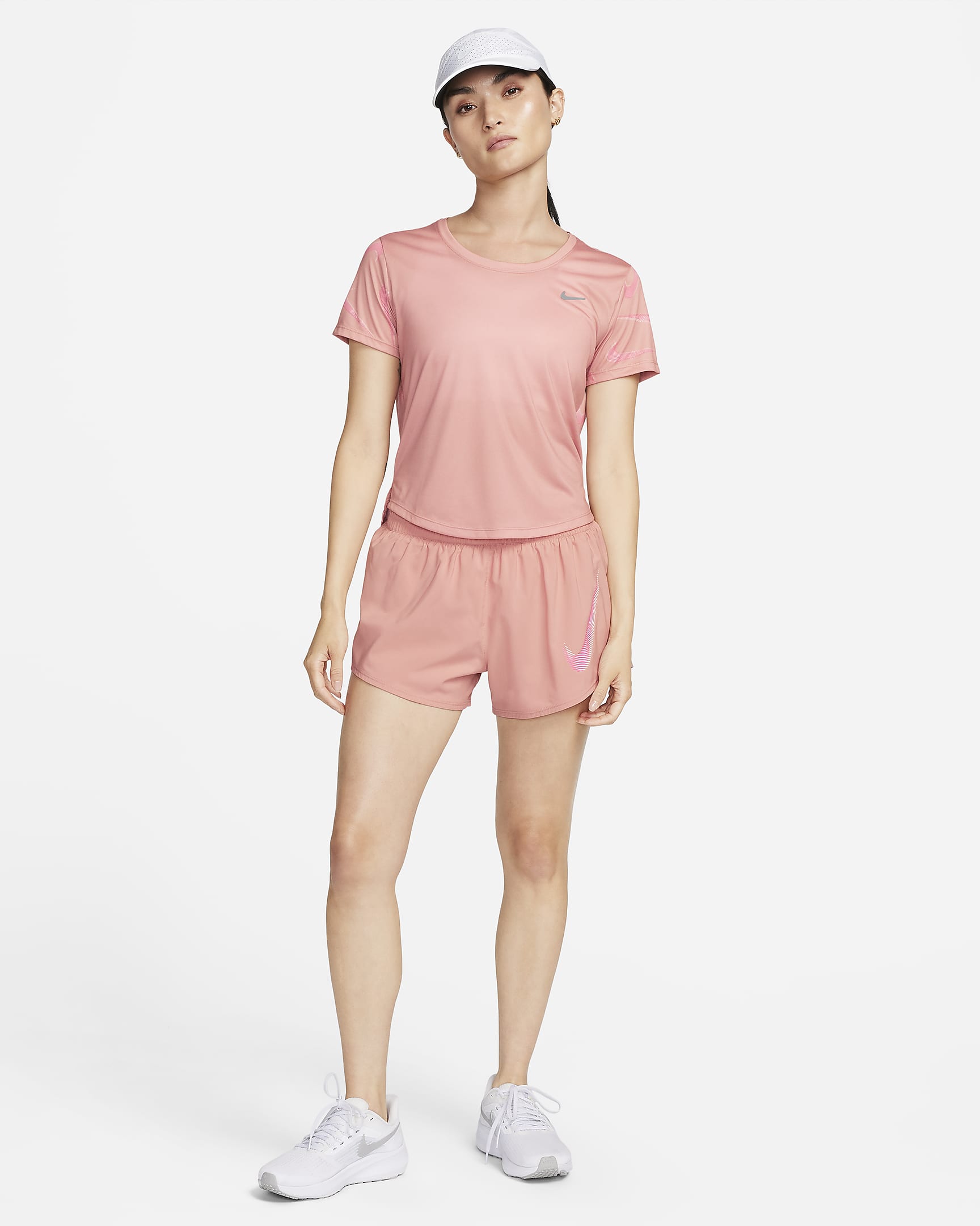 Nike Dri-FIT Swoosh Women's Short-Sleeve Printed Running Top. Nike PH