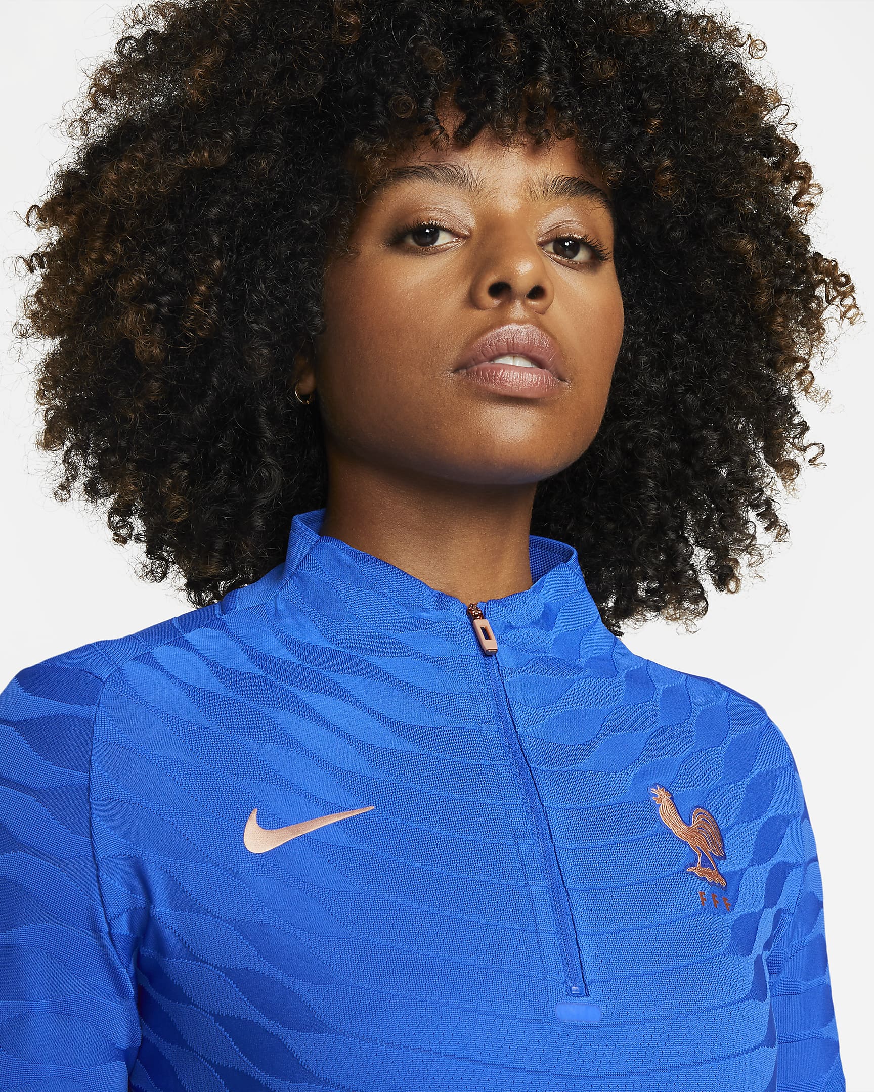 FFF Strike Elite Women's Nike Dri-FIT ADV Football Drill Top. Nike SE