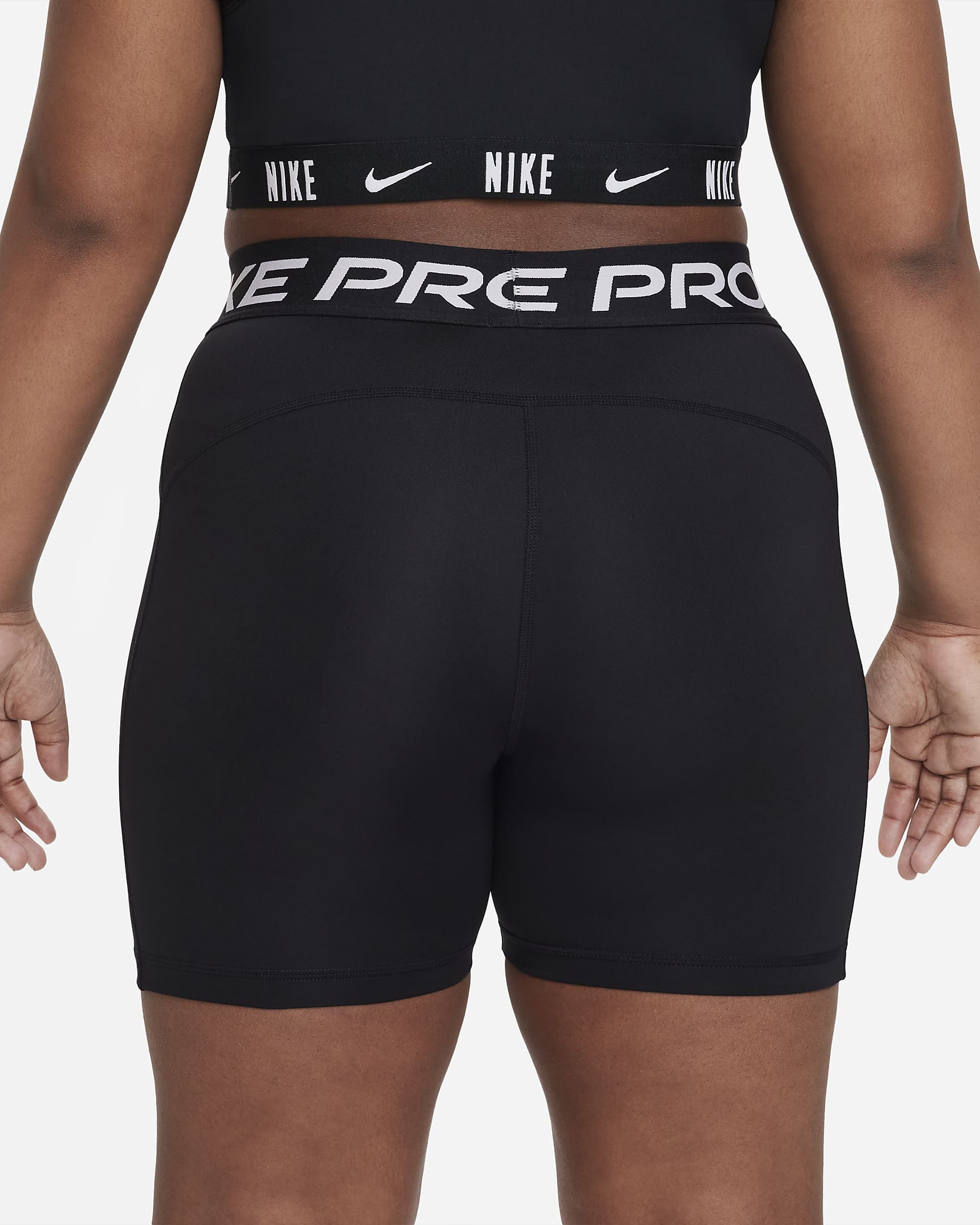 Shorts Dri-FIT de 13 cm para niña talla grande (talla amplia) Nike Pro ...