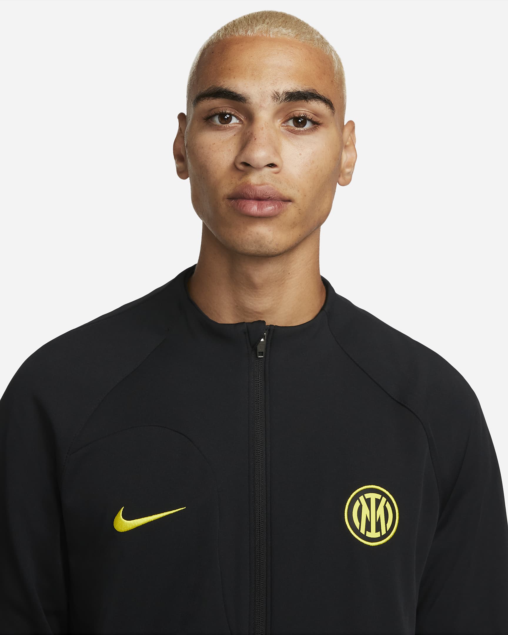Inter Milan Academy Pro Men's Full-Zip Knit Football Jacket. Nike LU