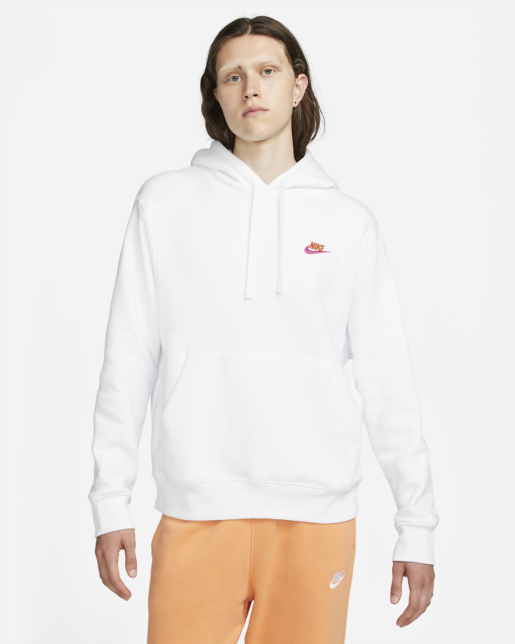 Nike Sportswear Club Fleece Mens Pullover Hoodie Nike Lu