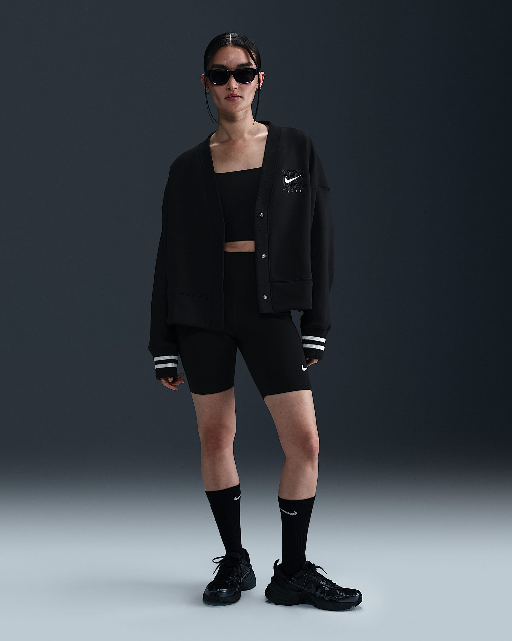 Nike Sportswear Phoenix Fleece Women's Over-Oversized Graphic Cardigan ...