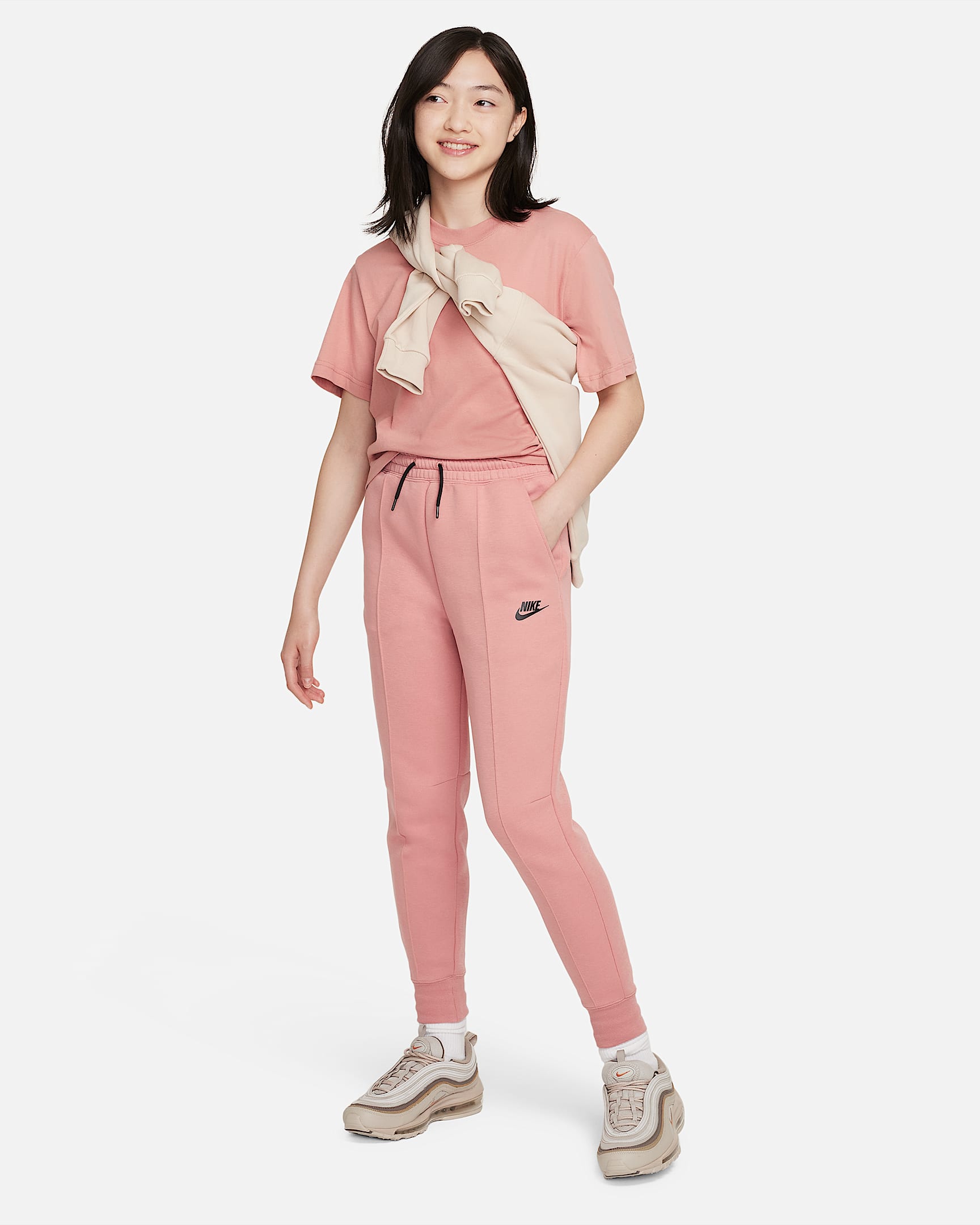 Nike Sportswear Tech Fleece Older Kids' (Girls') Joggers. Nike BE