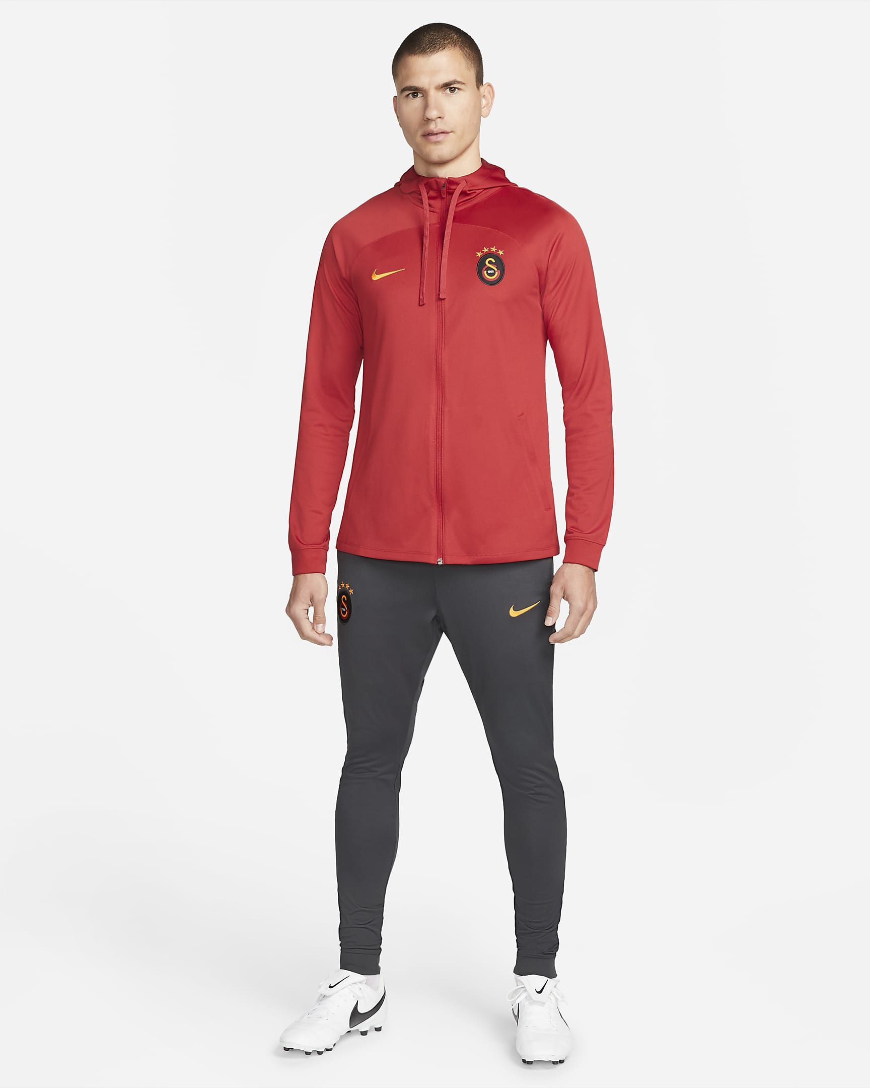 Galatasaray Strike Men's Nike Dri-FIT Knit Football Tracksuit. Nike PT