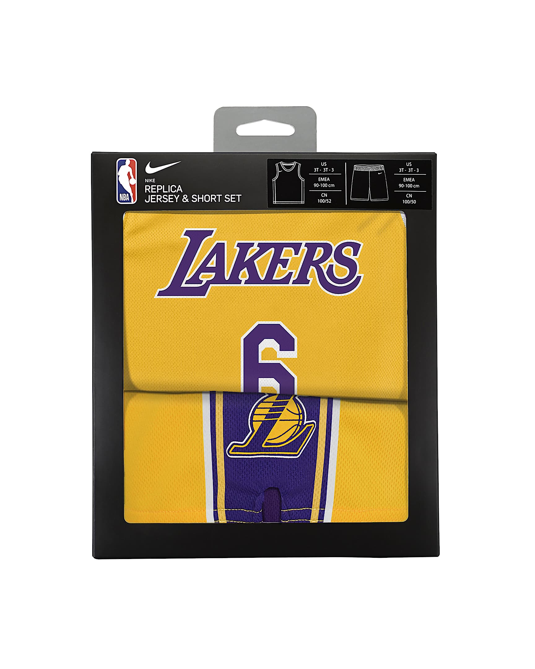 Completo maglia e shorts LeBron James Los Angeles Lakers Icon Edition ...