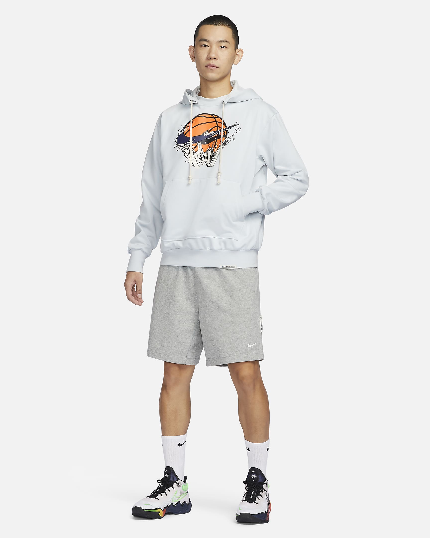 Nike Dri-FIT Standard Issue Men's Pullover Basketball Hoodie. Nike IN
