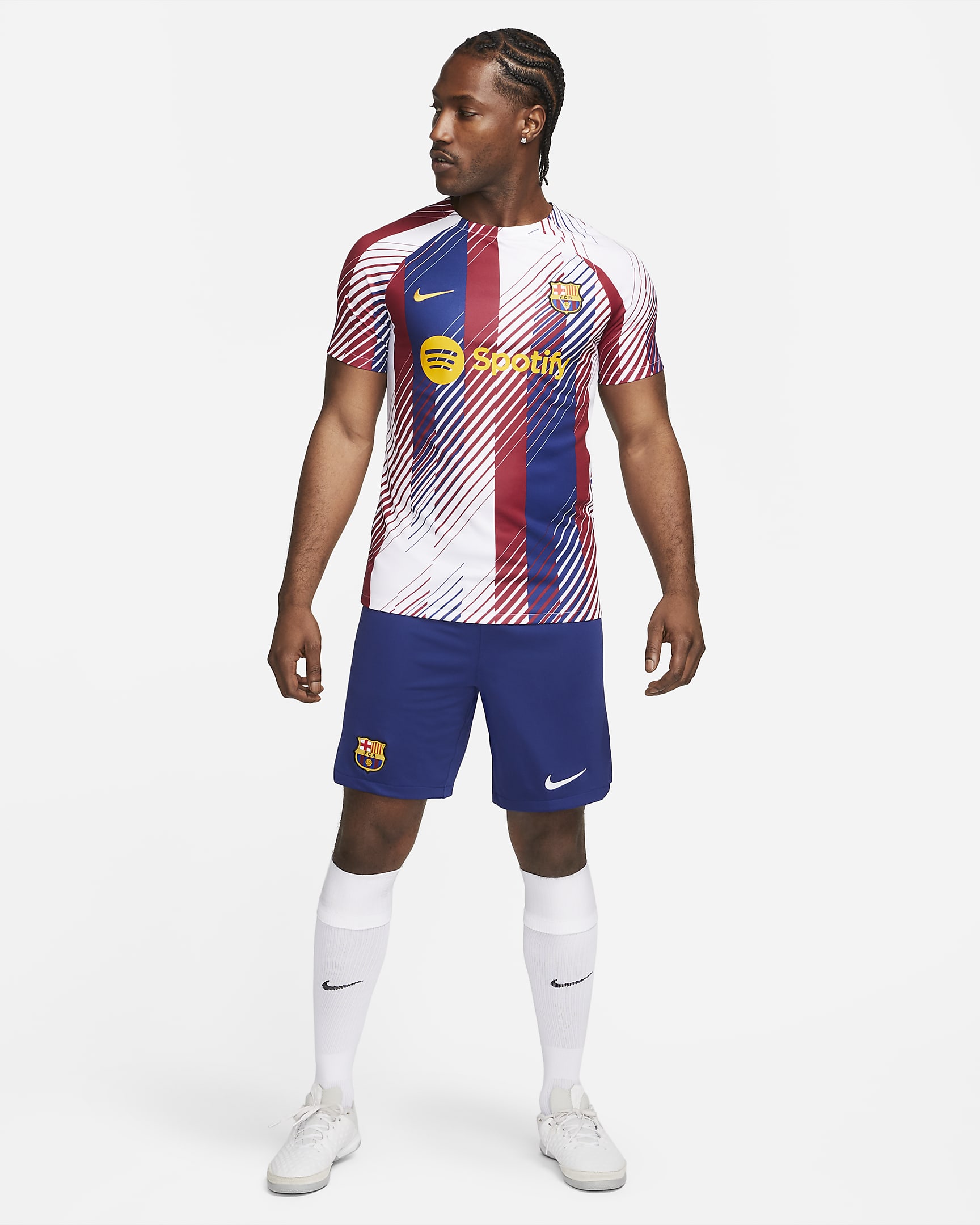 F.C. Barcelona Academy Pro Men's Nike Dri-FIT Pre-Match Football Top. Nike SE