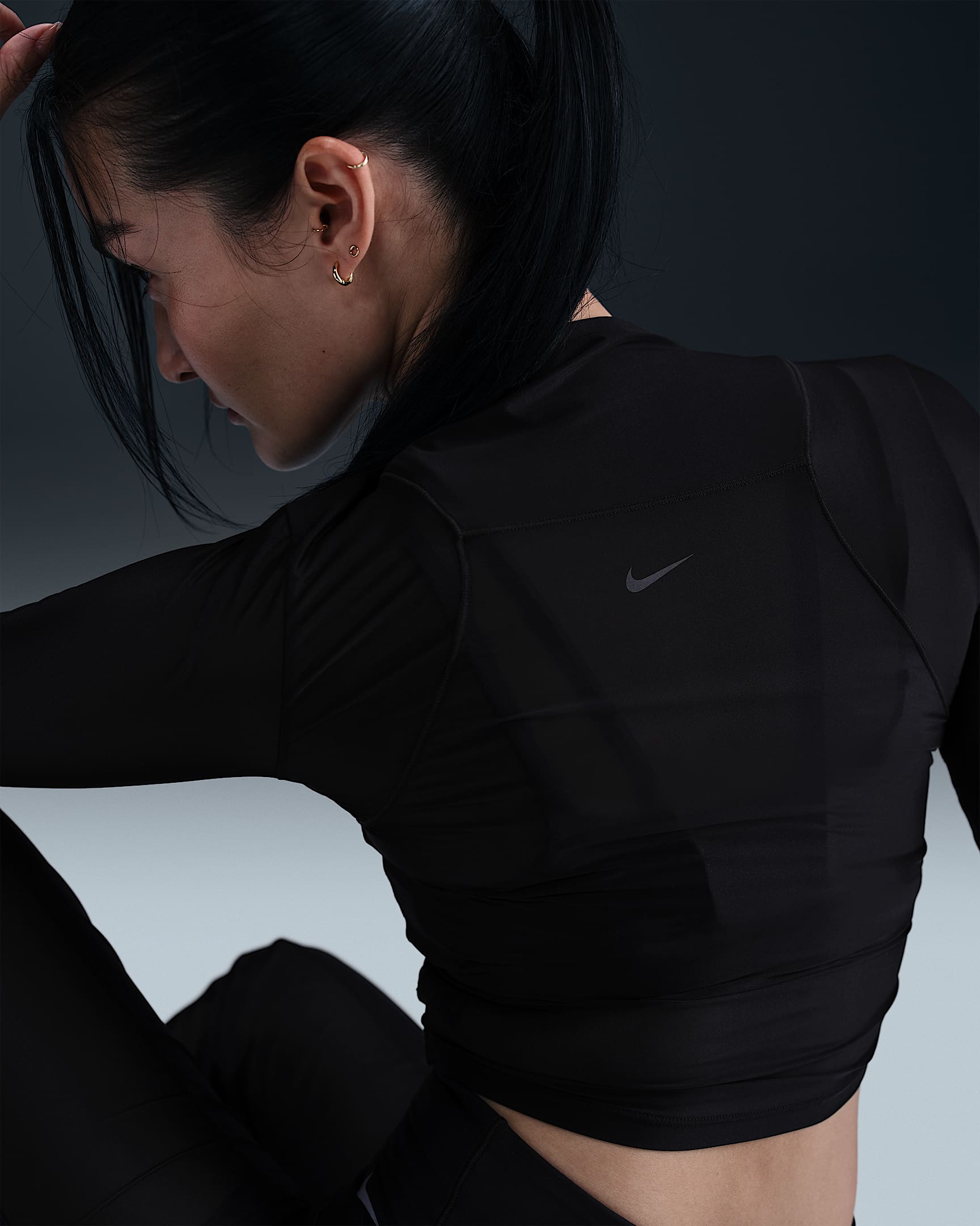 Nike Zenvy Women's Dri-FIT Long-Sleeve Sheer Top. Nike ID
