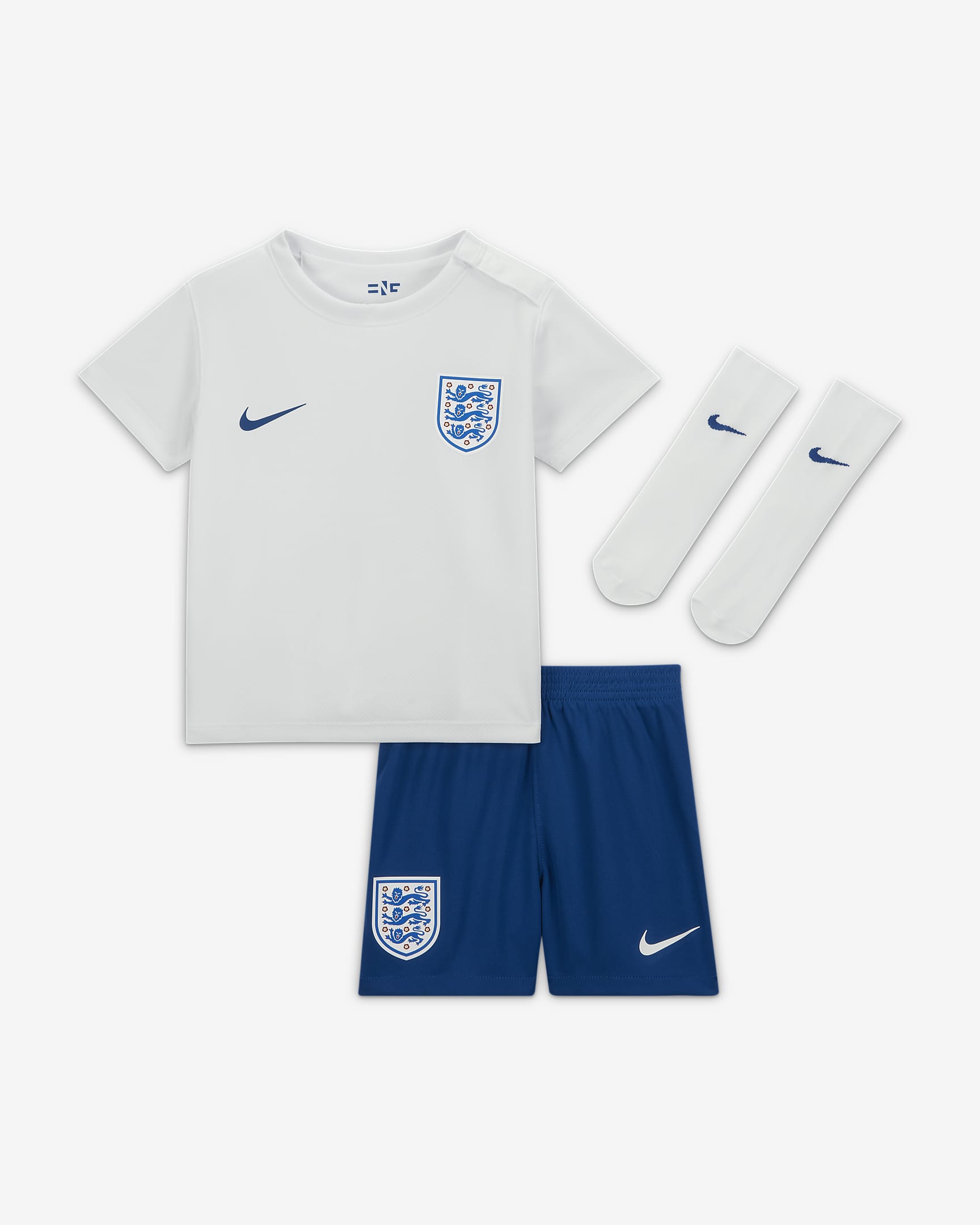 England 2023 Home Baby/Toddler Nike Dri-FIT 3-Piece Kit. Nike CZ