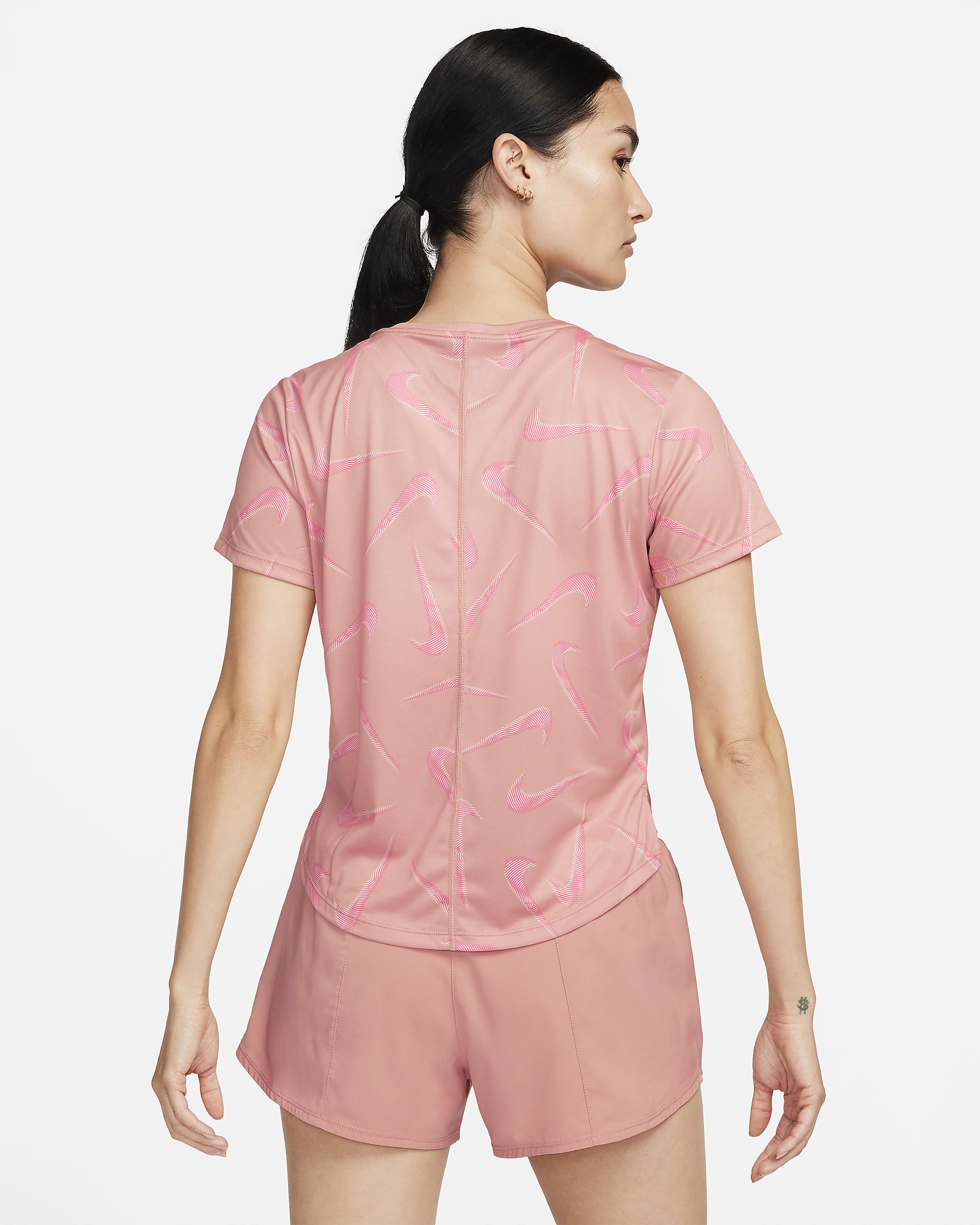 Nike Dri-FIT Swoosh Women's Short-Sleeve Printed Running Top. Nike PH