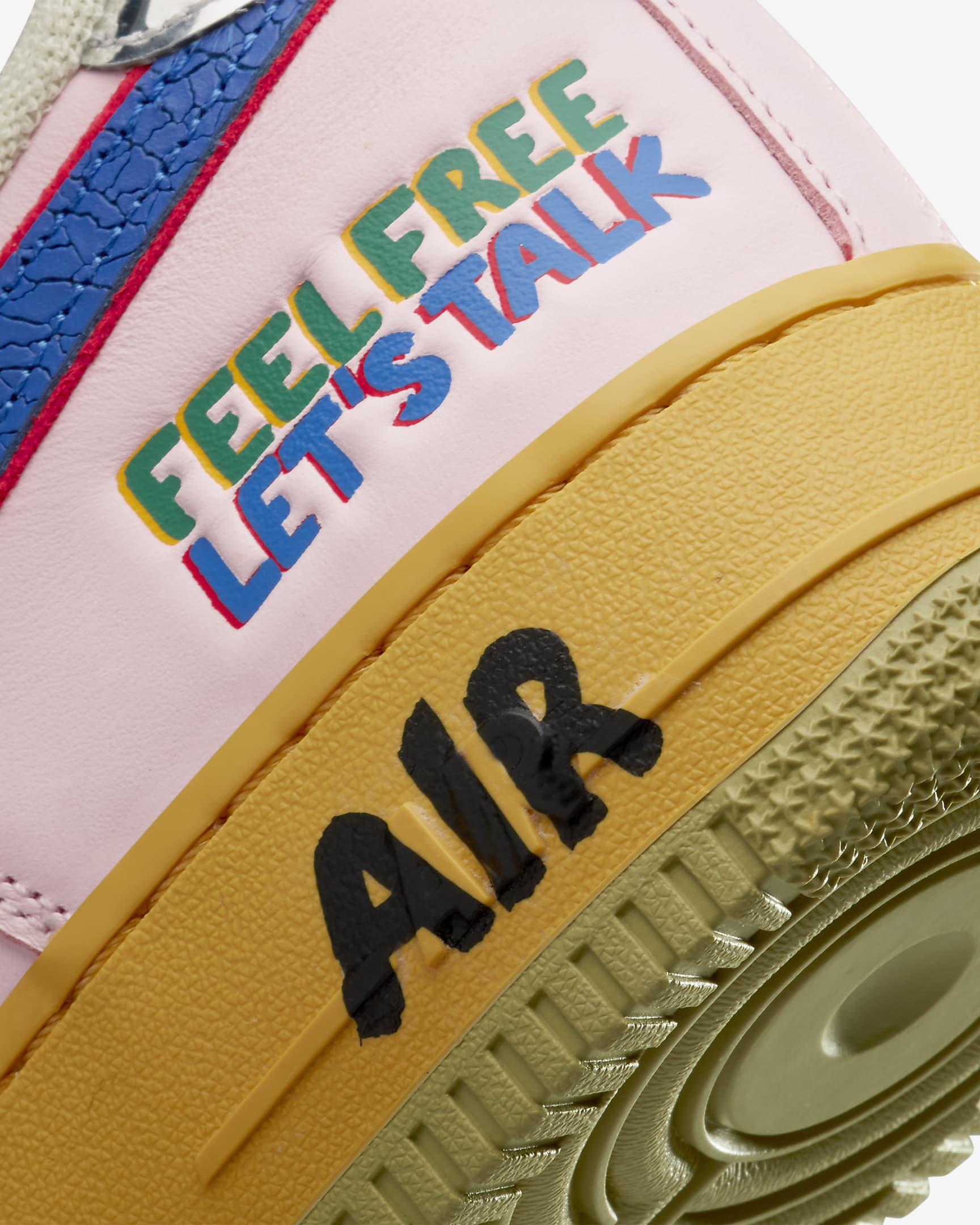 Nike Air Force 1 '07 "Feel Free, Let's Talk" Men's Shoes. Nike PT
