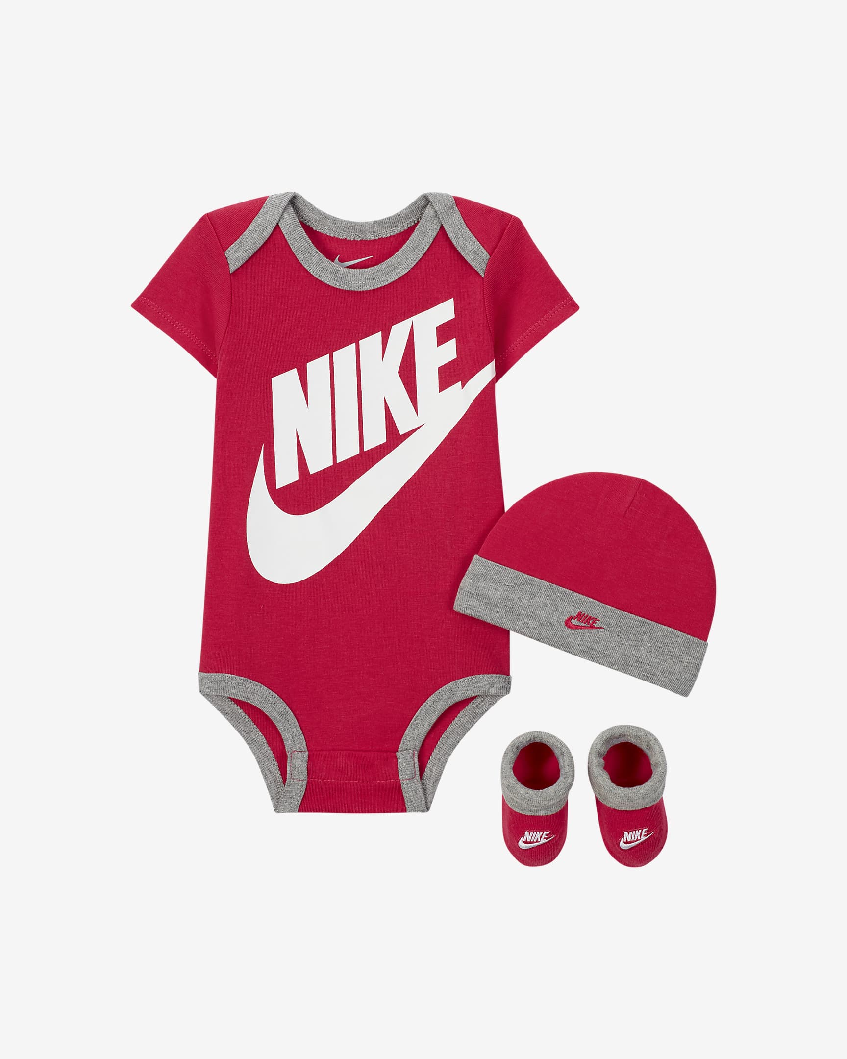 Nike Baby (0-6M) Bodysuit, Hat and Booties Box Set. Nike.com