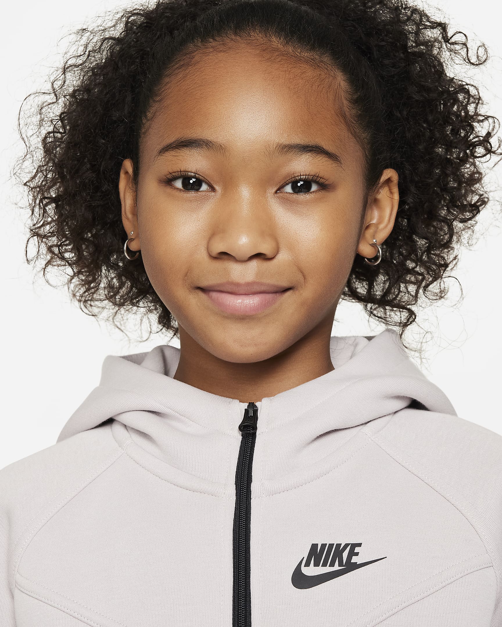 Nike Sportswear Tech Fleece Big Kids' (Girls') Full-Zip Hoodie. Nike.com