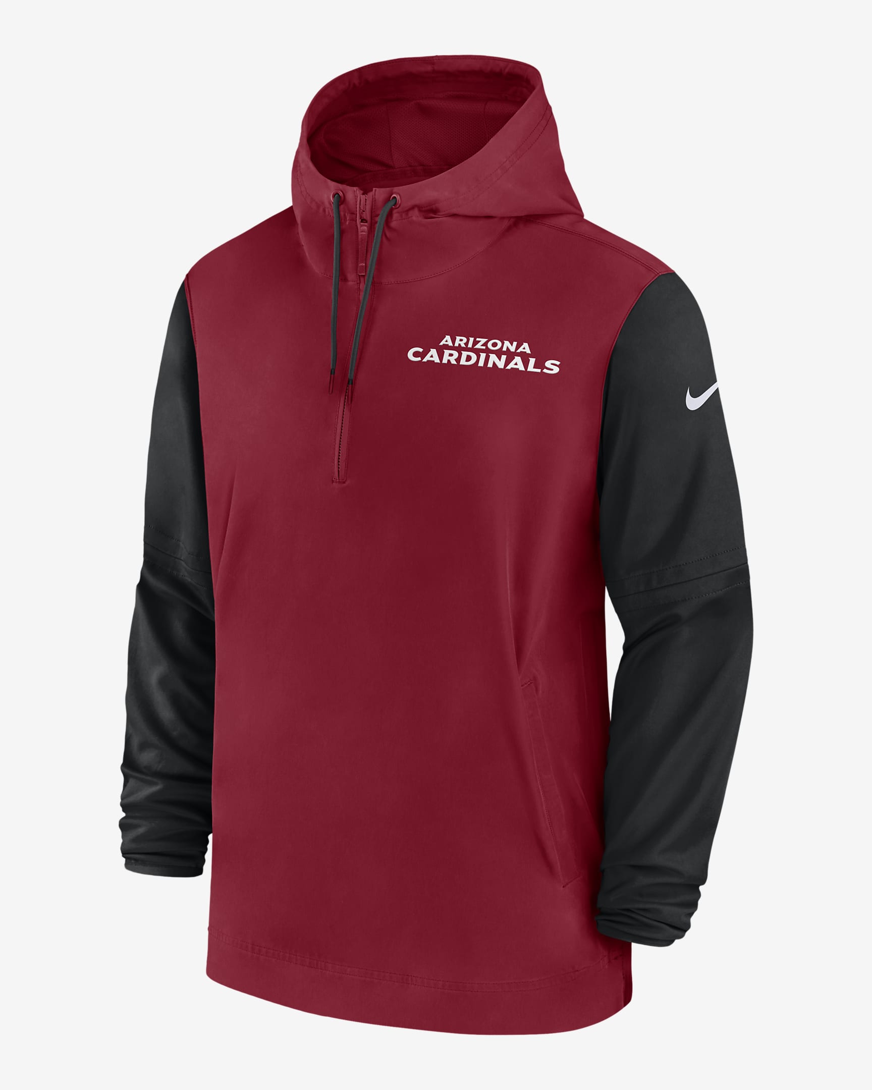 Arizona Cardinals Sideline Pre-Game Player Men's Nike NFL 1/2-Zip ...