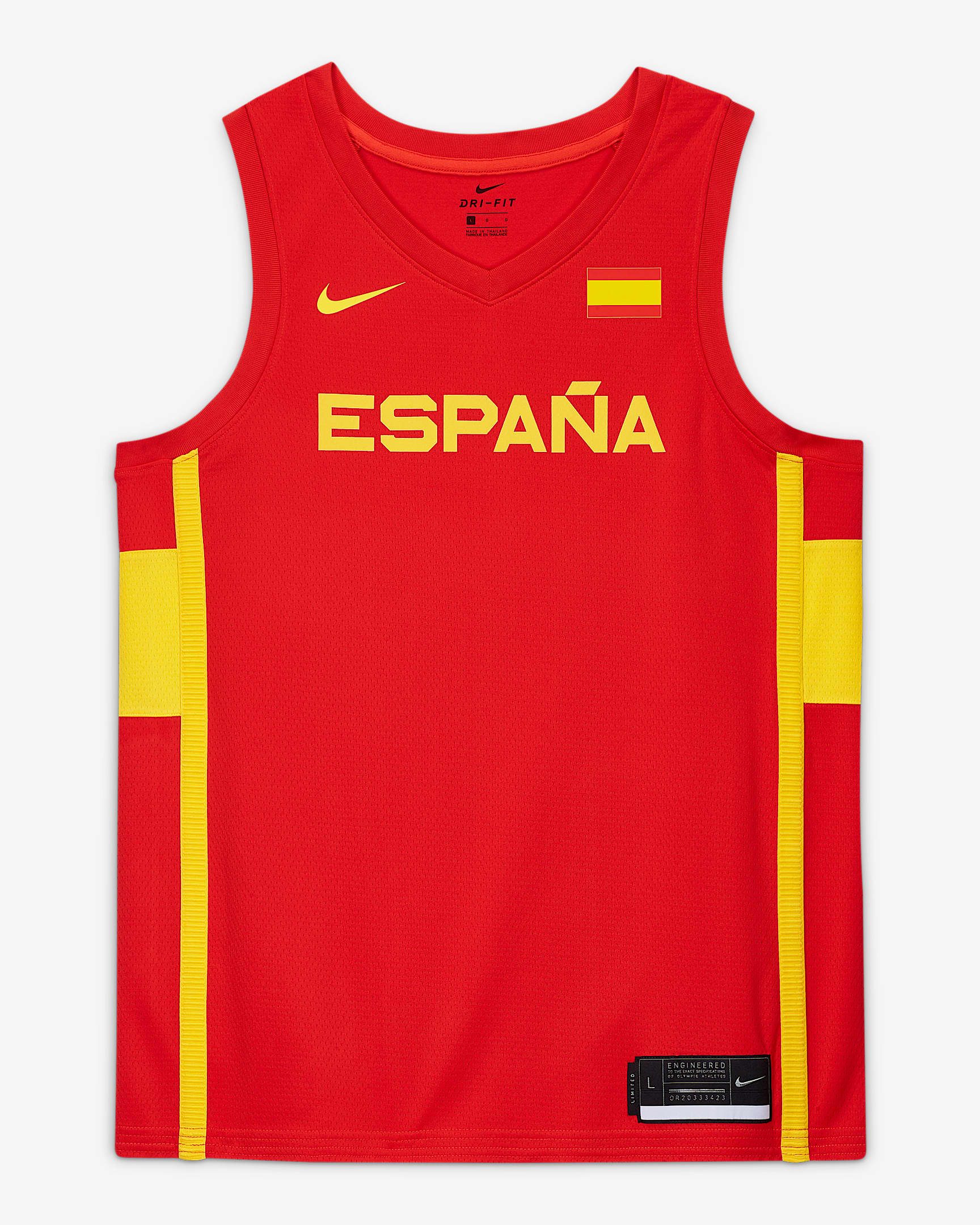 Spain Nike (Road) Limited Men's Nike Basketball Jersey. Nike LU