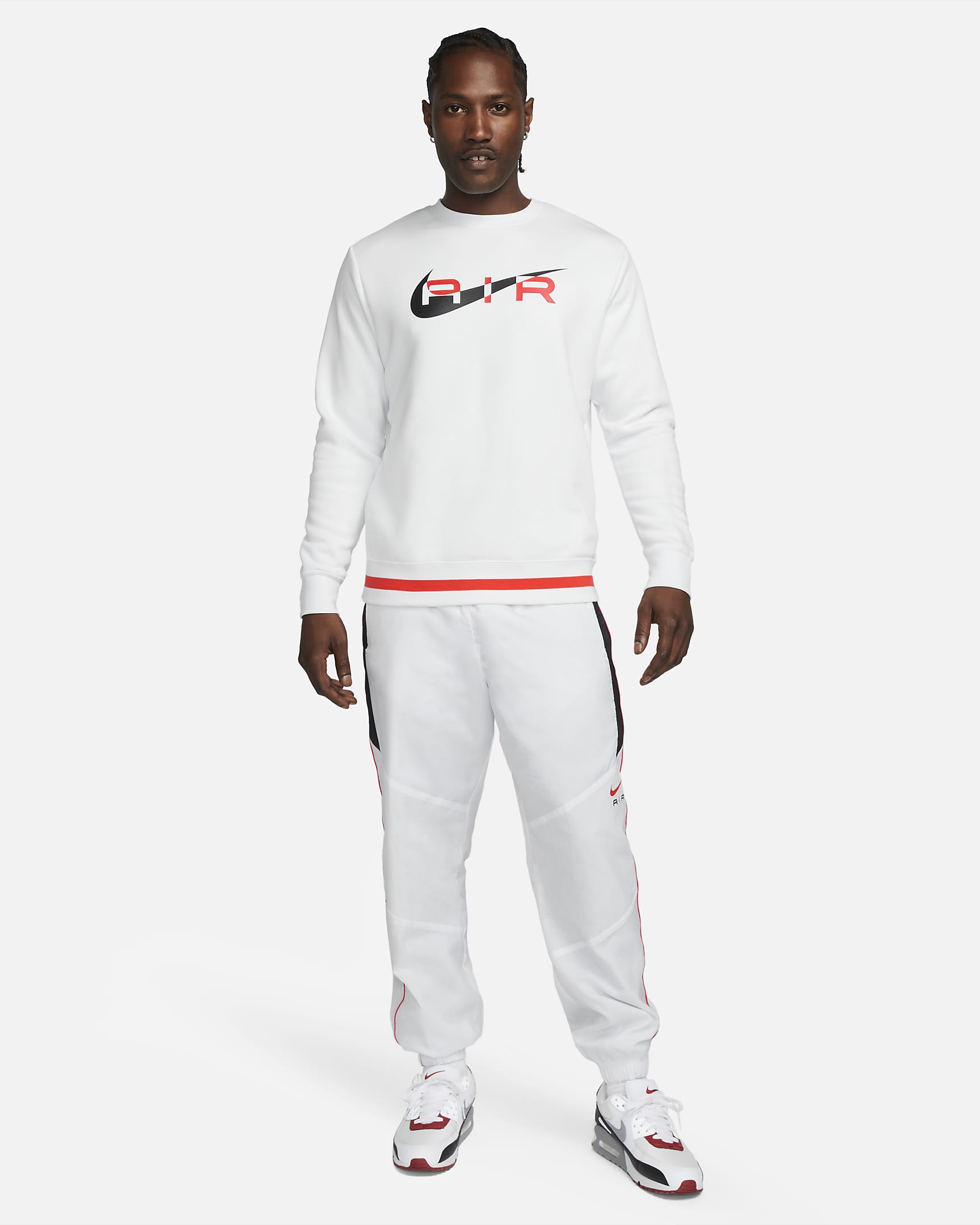 Nike Air Men's Fleece Crew-Neck Sweatshirt. Nike NZ