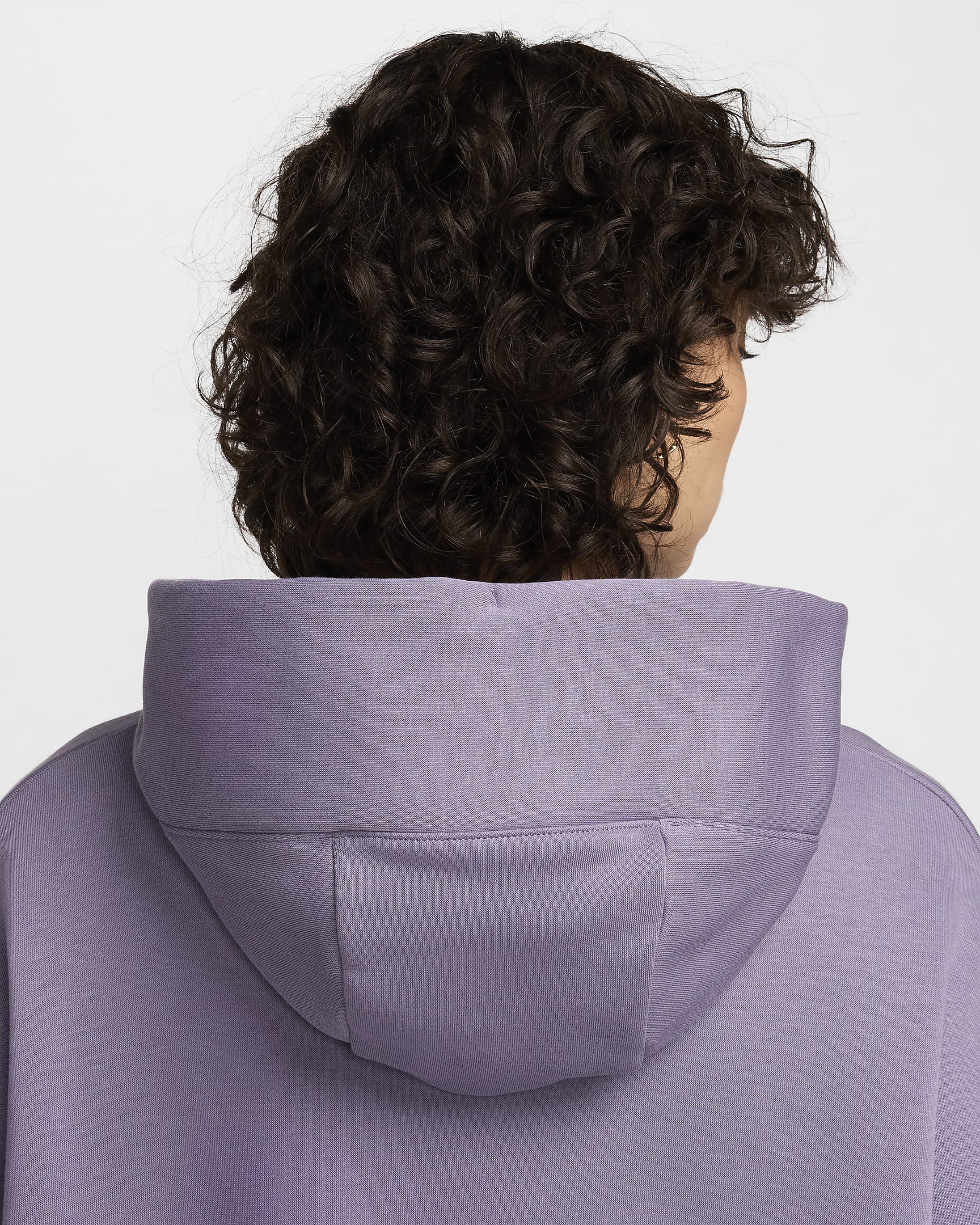 Sudadera Con Gorro Sin Cierre De Tejido Fleece Over Oversized Para