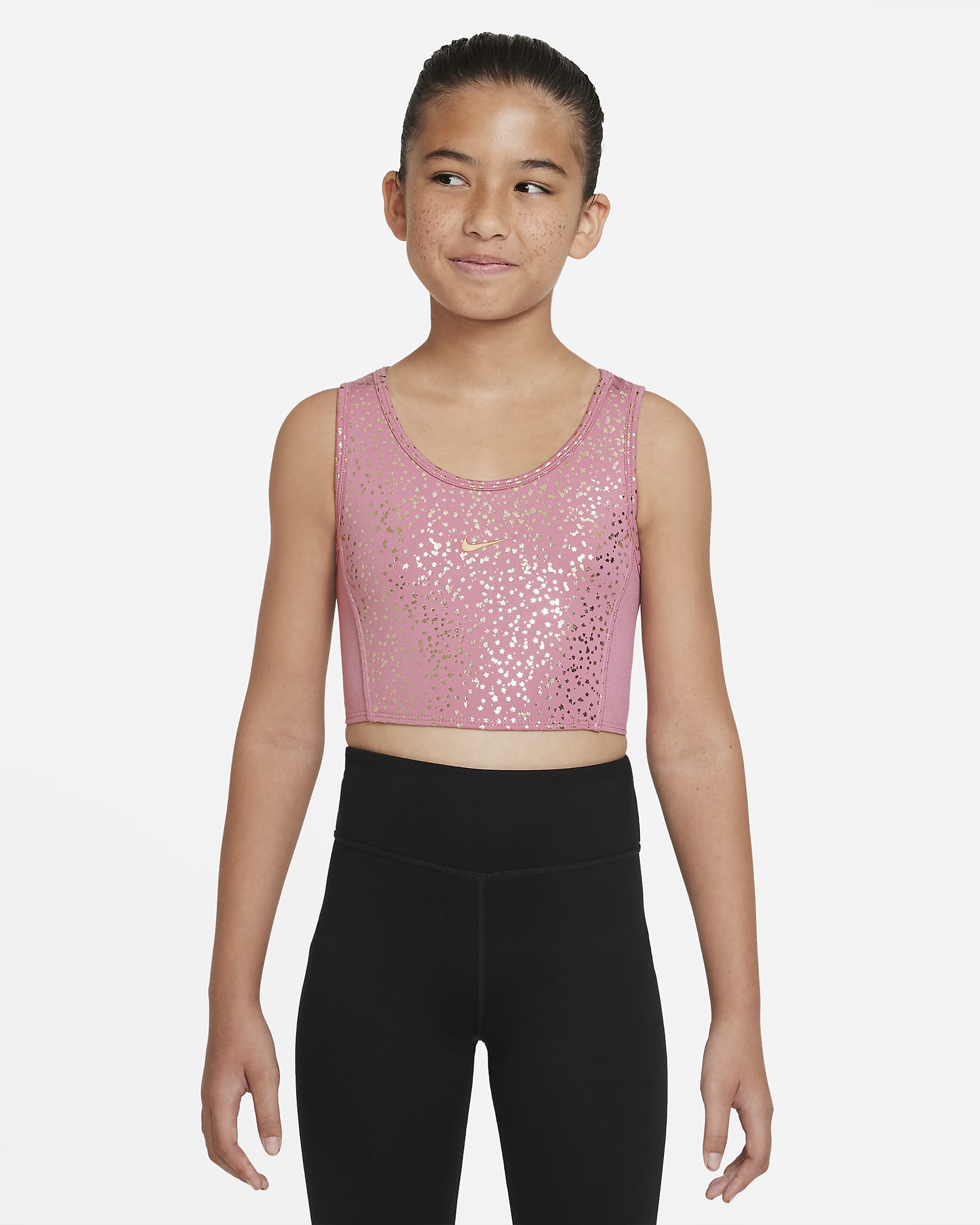 Nike Dri-FIT One Older Kids' (Girls') Crop Tank. Nike BE