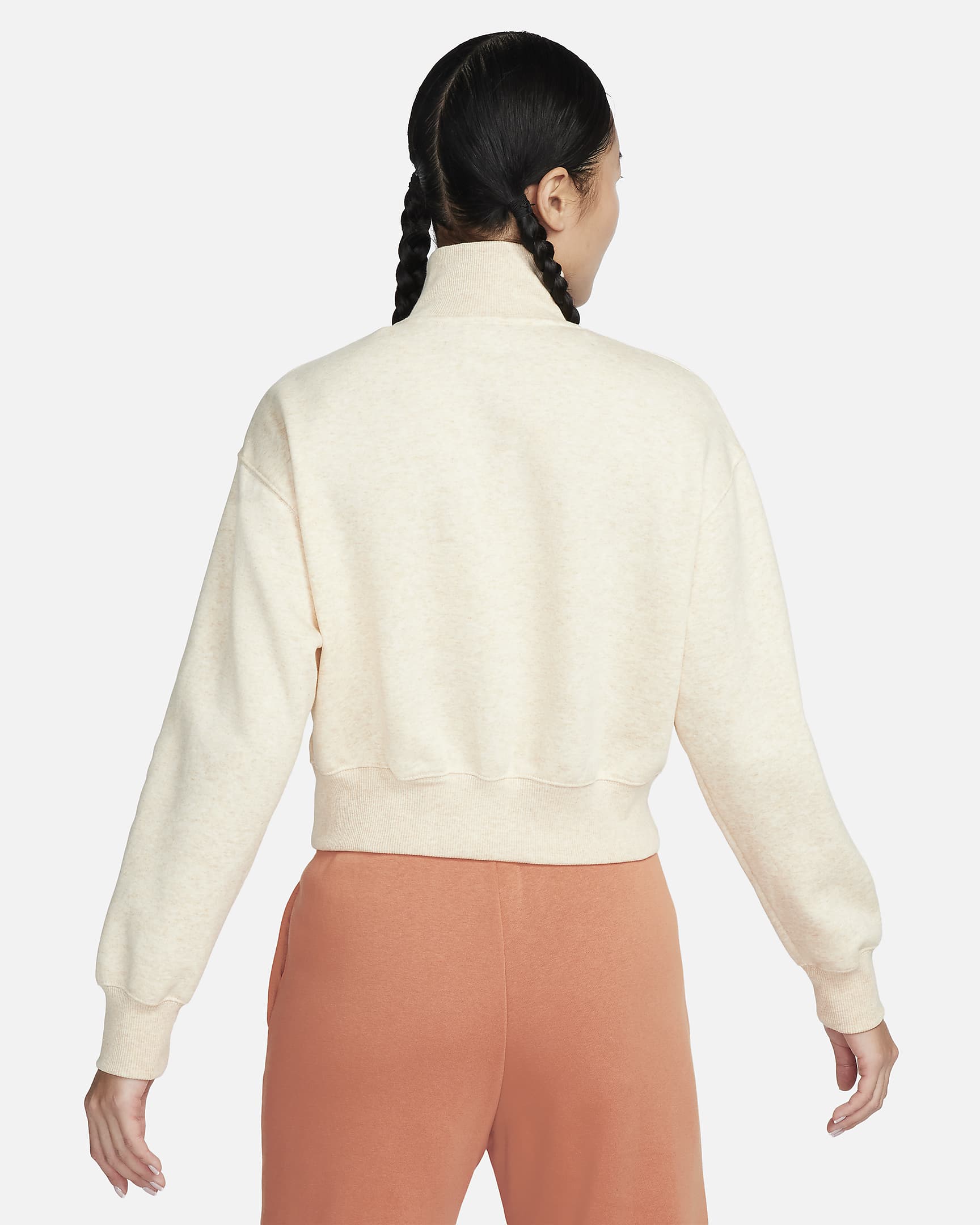 Nike Sportswear Women's Oversized 1/2-Zip Crop Fleece Sweatshirt. Nike IN
