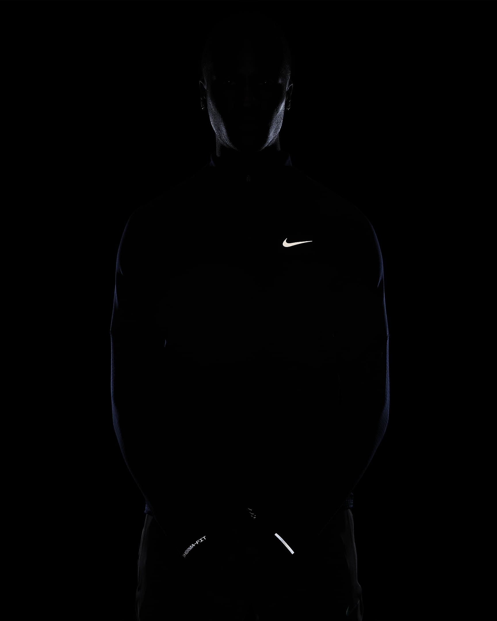 Nike Repel Men's Therma-FIT 1/2-Zip Running Top. Nike LU