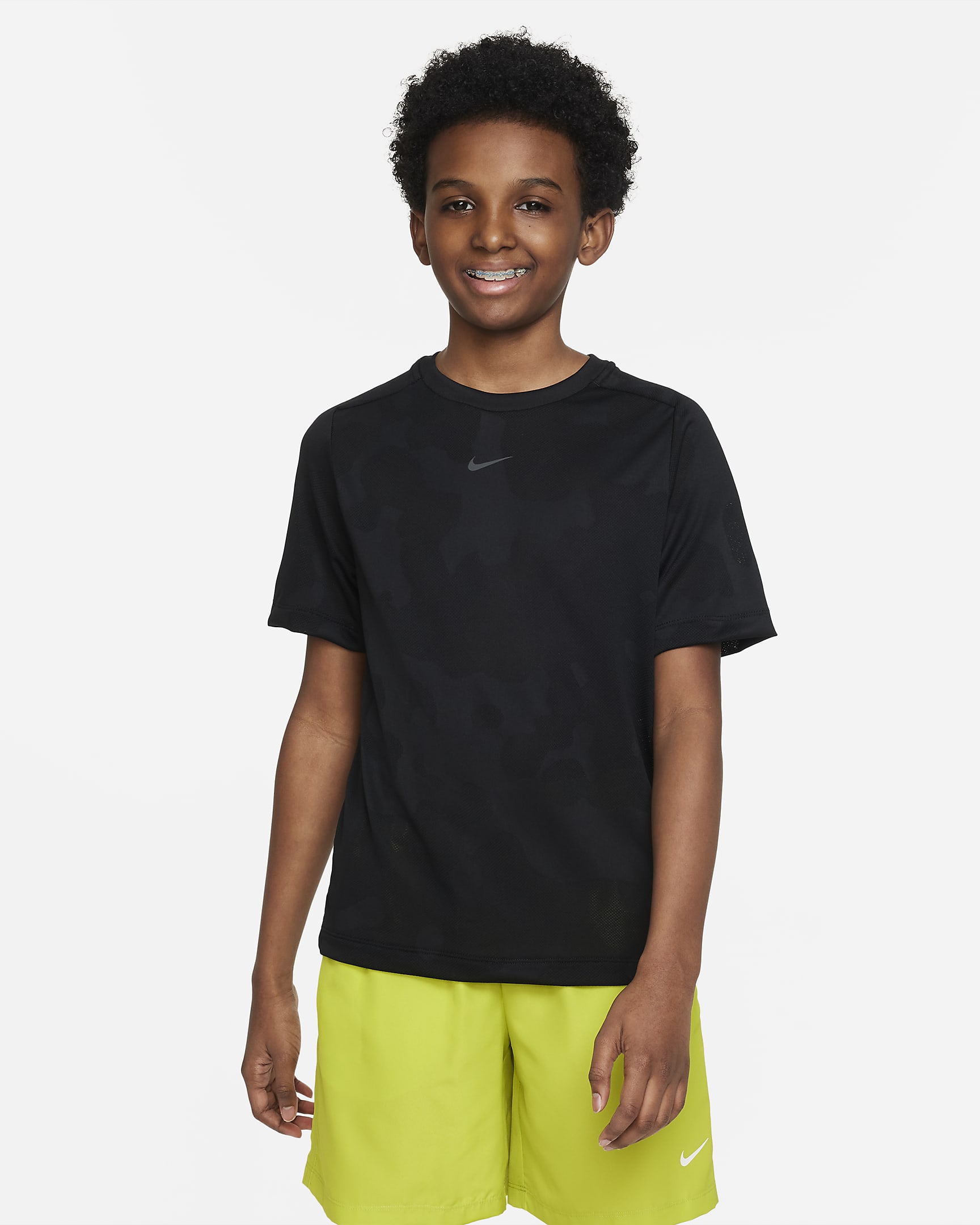 Nike Dri-FIT Multi+ Older Kids' (Boys) Training Top. Nike IE