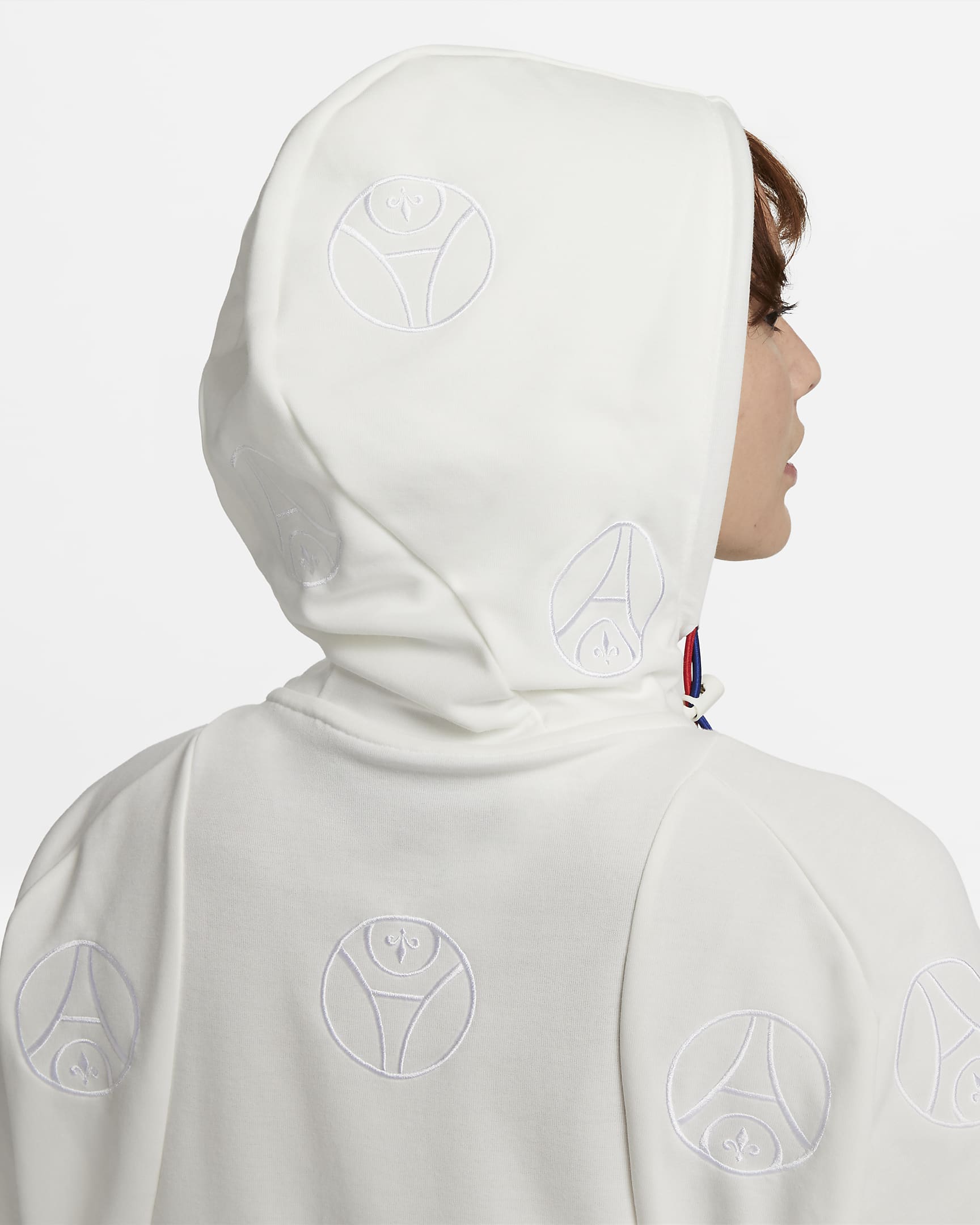 Paris Saint-Germain Women's Nike Dri-FIT 1/2 Zip Football Hoodie. Nike SK