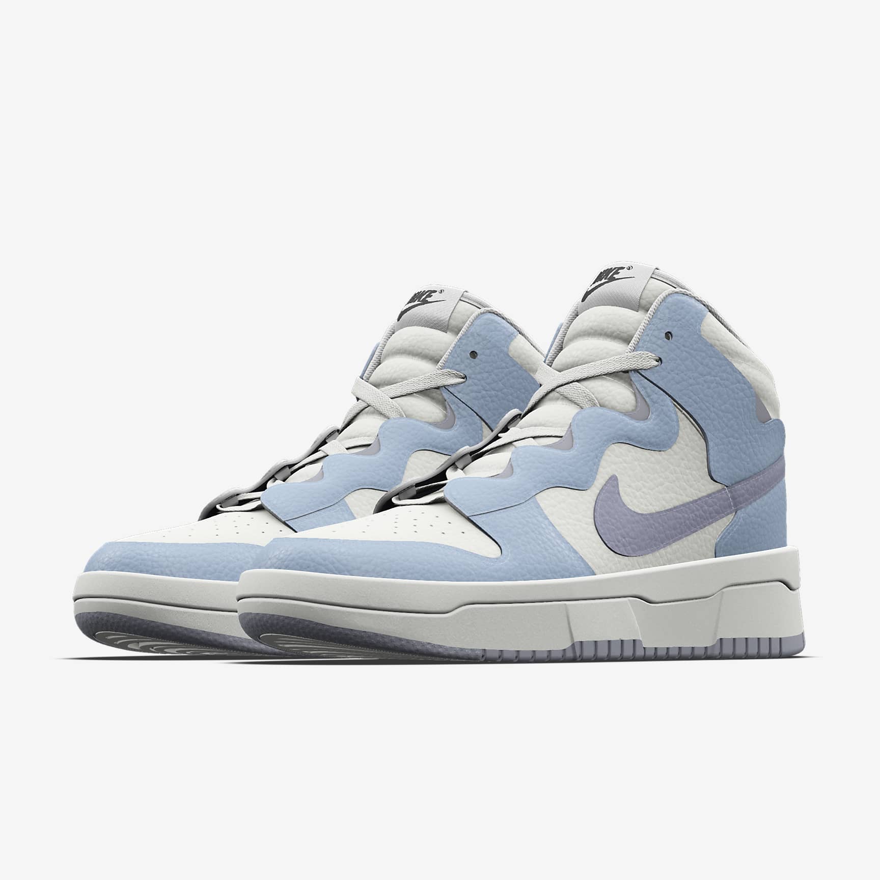 Nike Dunk High Warped Unlocked By You Custom Women's Shoes. Nike ID
