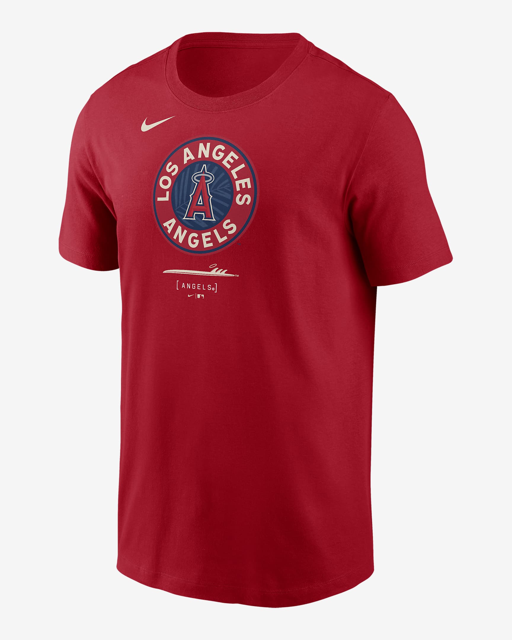 Playera Nike de la MLB para hombre Los Angeles Angels City Connect Logo ...