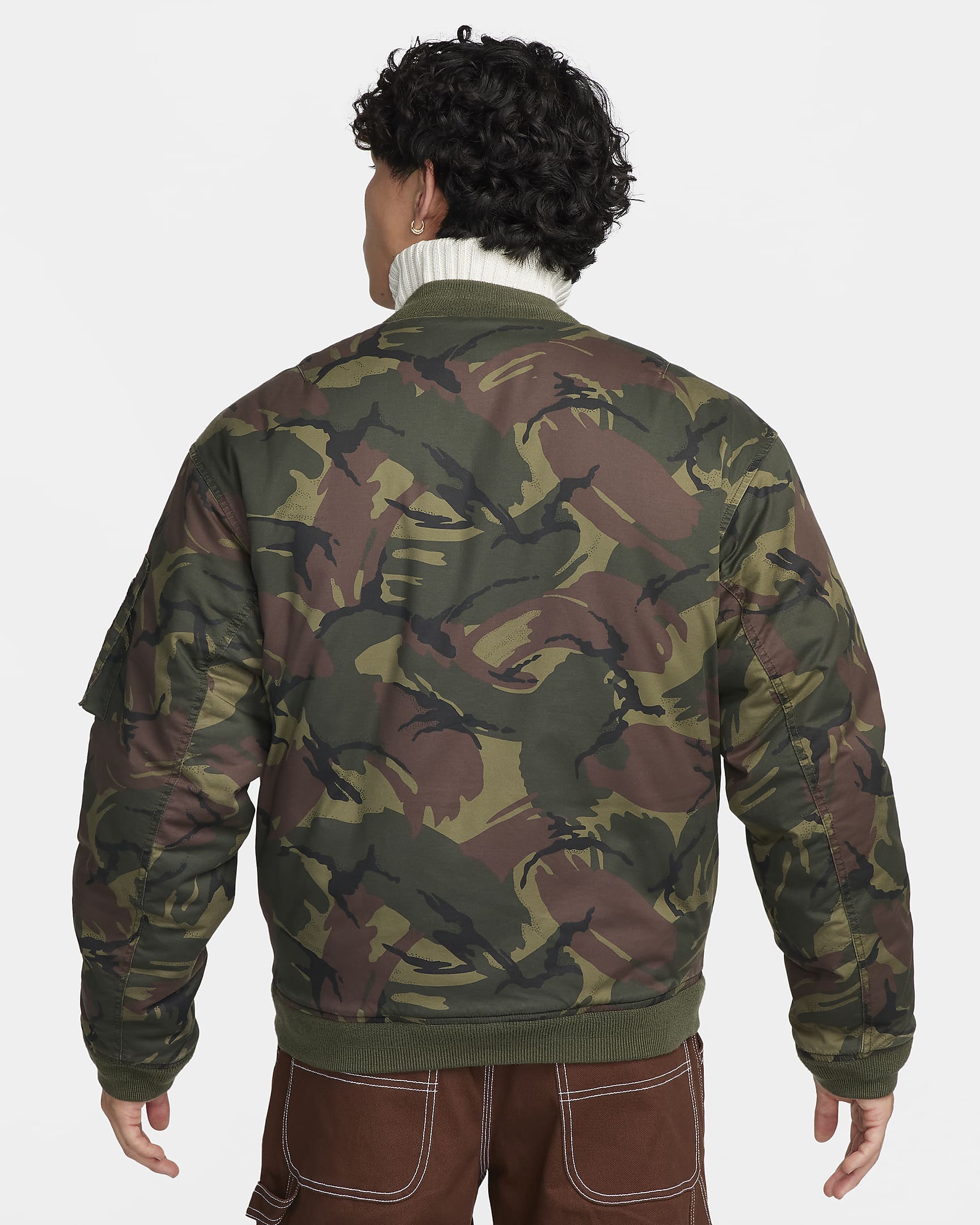 Nike Life Men's Woven MA1 Flight Jacket. Nike JP