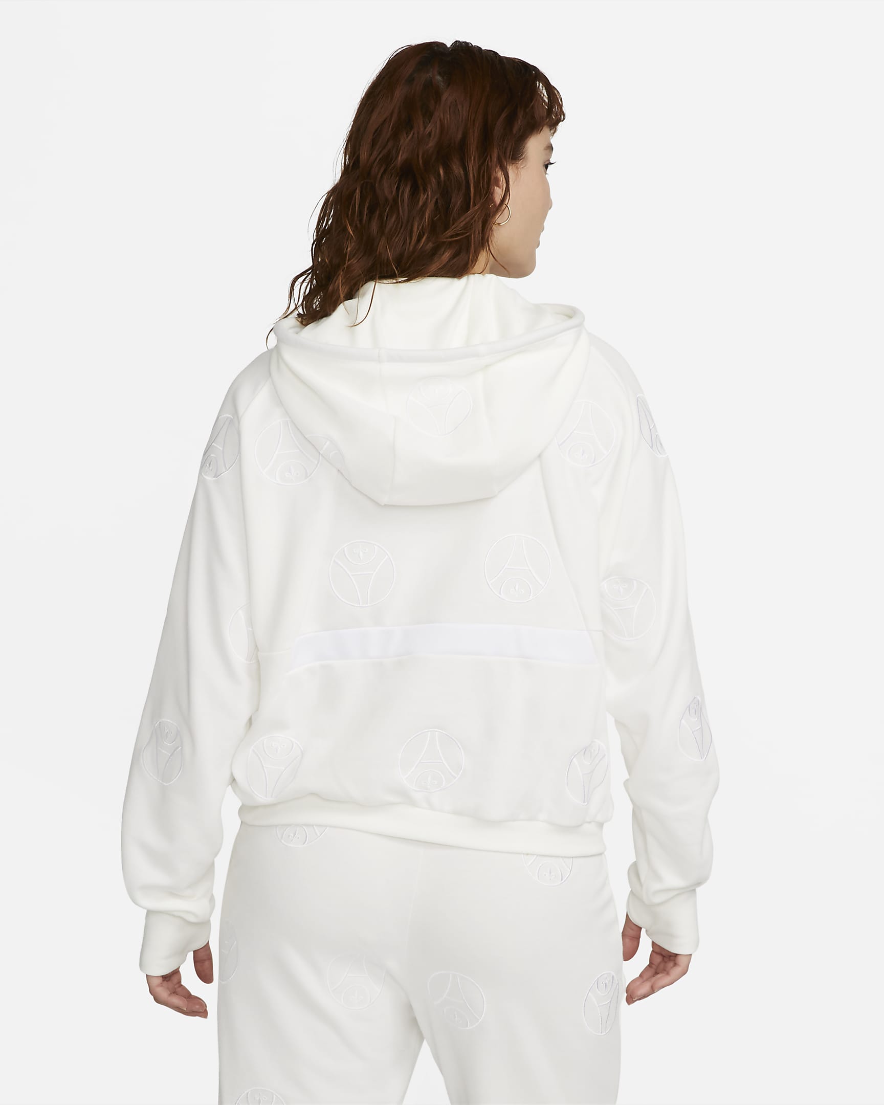 Paris Saint-Germain Women's Nike Dri-FIT 1/2 Zip Football Hoodie. Nike LU