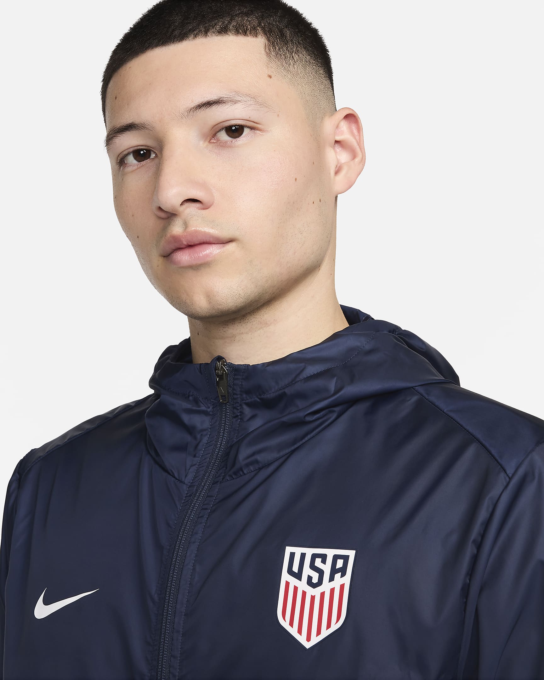 USMNT Academy Pro Men's Nike Soccer Hooded Rain Jacket. Nike.com