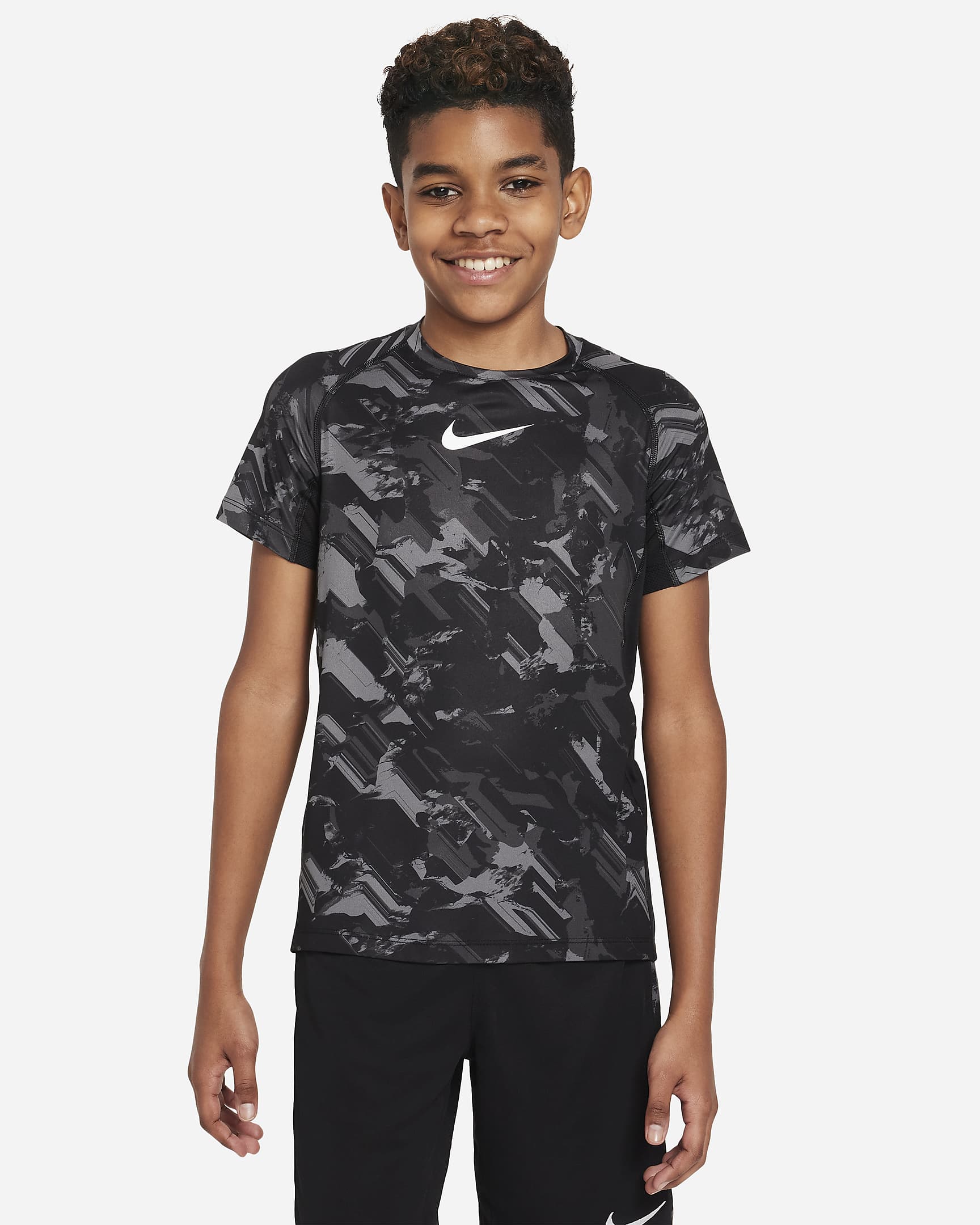 Nike Pro Dri-FIT Older Kids' (Boys') Training Top. Nike BE