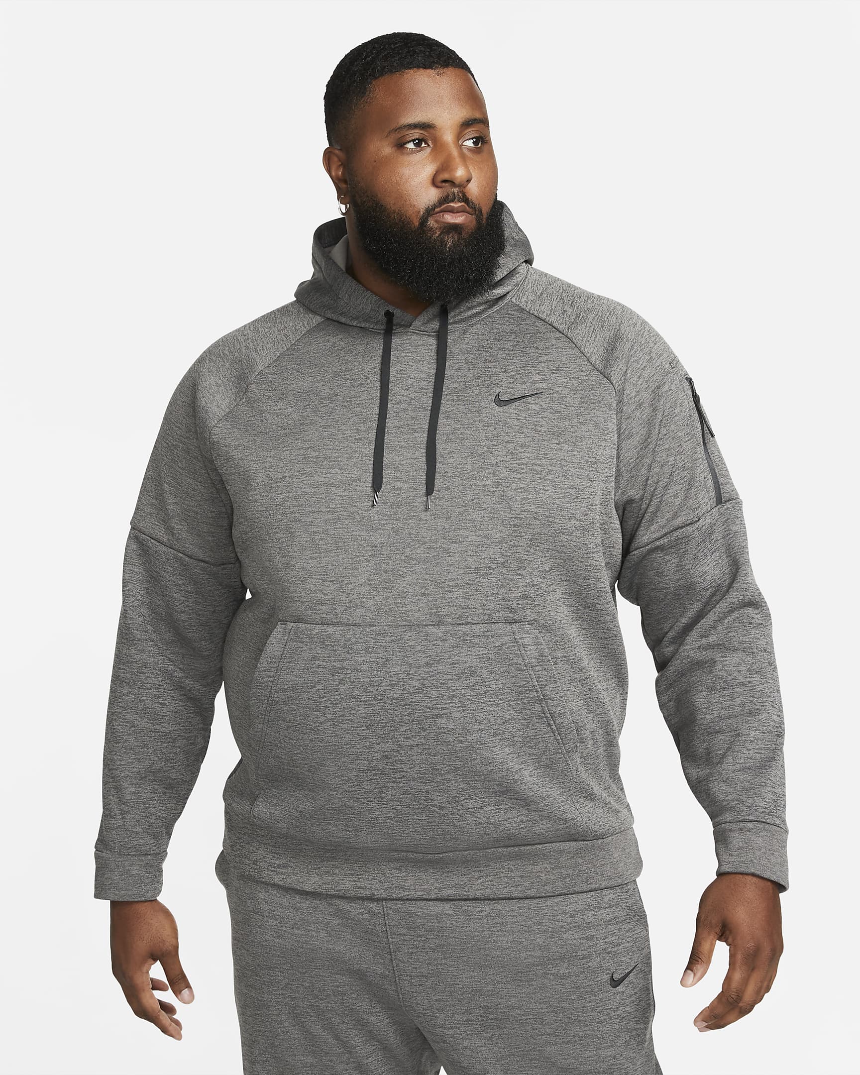 Nike Therma Men's Therma-FIT Hooded Fitness Pullover. Nike.com