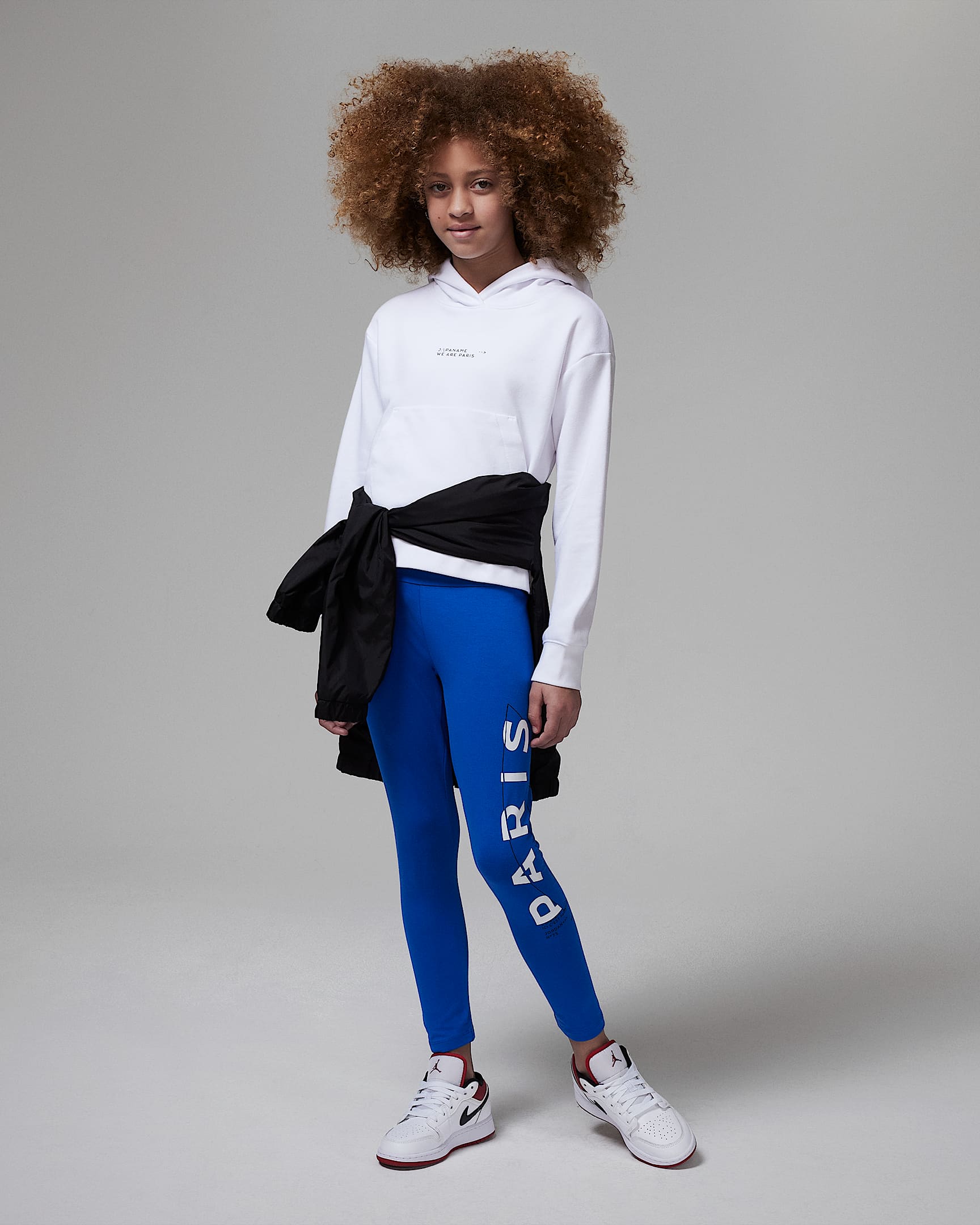 Jordan Older Kids' Paris Saint-Germain Fleece Pullover Hoodie. Nike SI