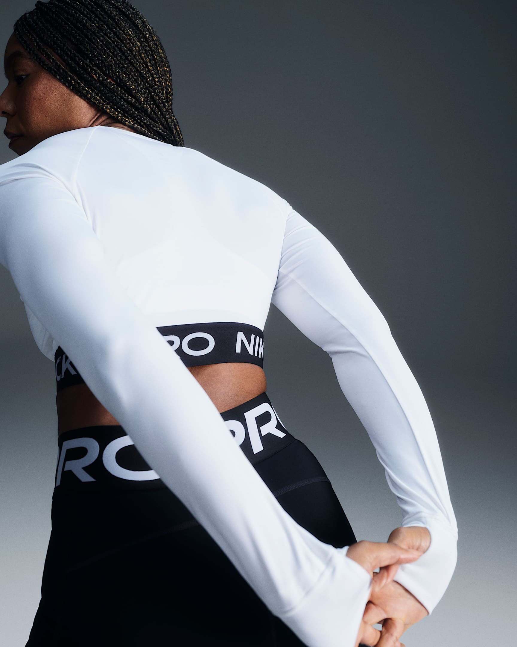Nike Pro Women's Dri-FIT Cropped Long-Sleeve Top. Nike.com